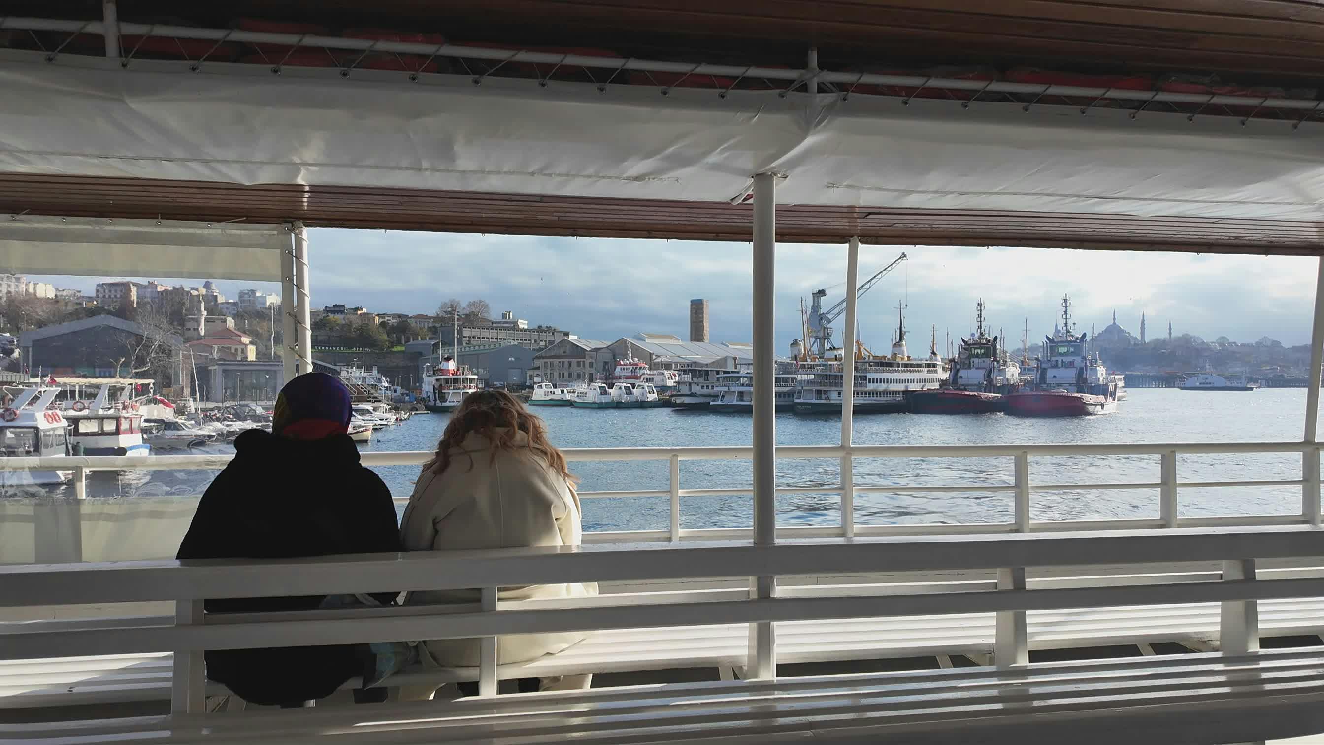 Scenic View from Boat on Istanbul Bosphorus Free Stock Video Footage ...