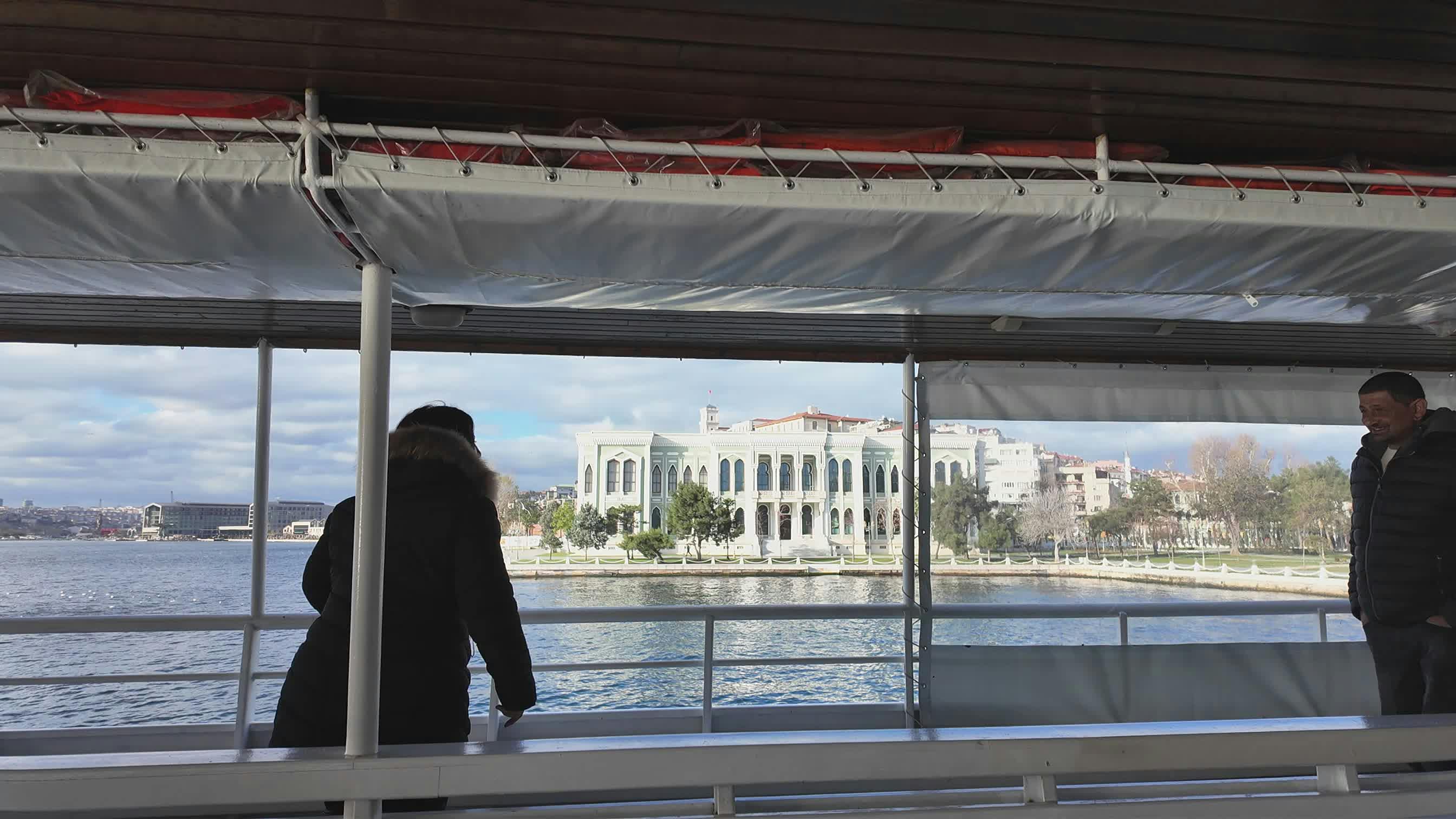 Scenic Bosphorus View from Passenger Boat Free Stock Video Footage ...