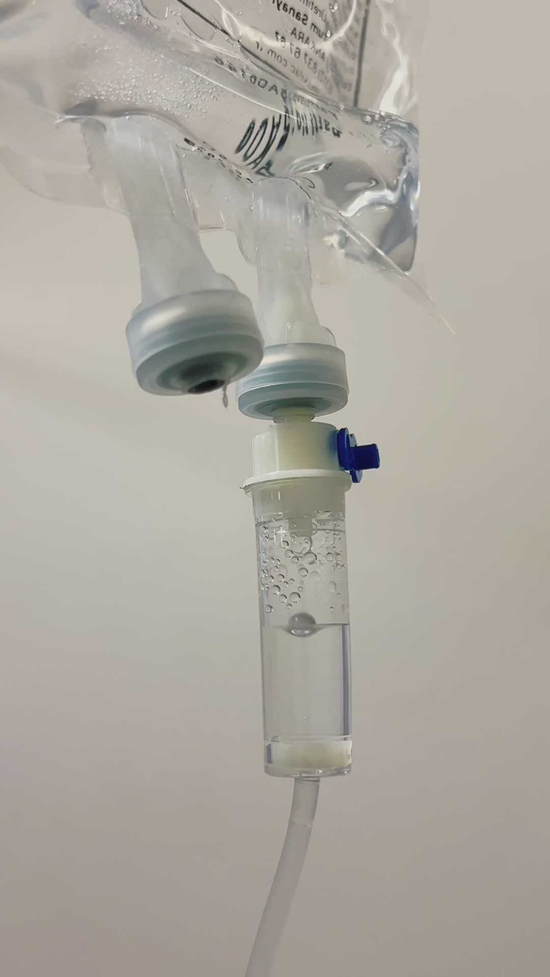 Close-Up of IV Drip Chamber in Clinic Free Stock Video Footage, Royalty ...