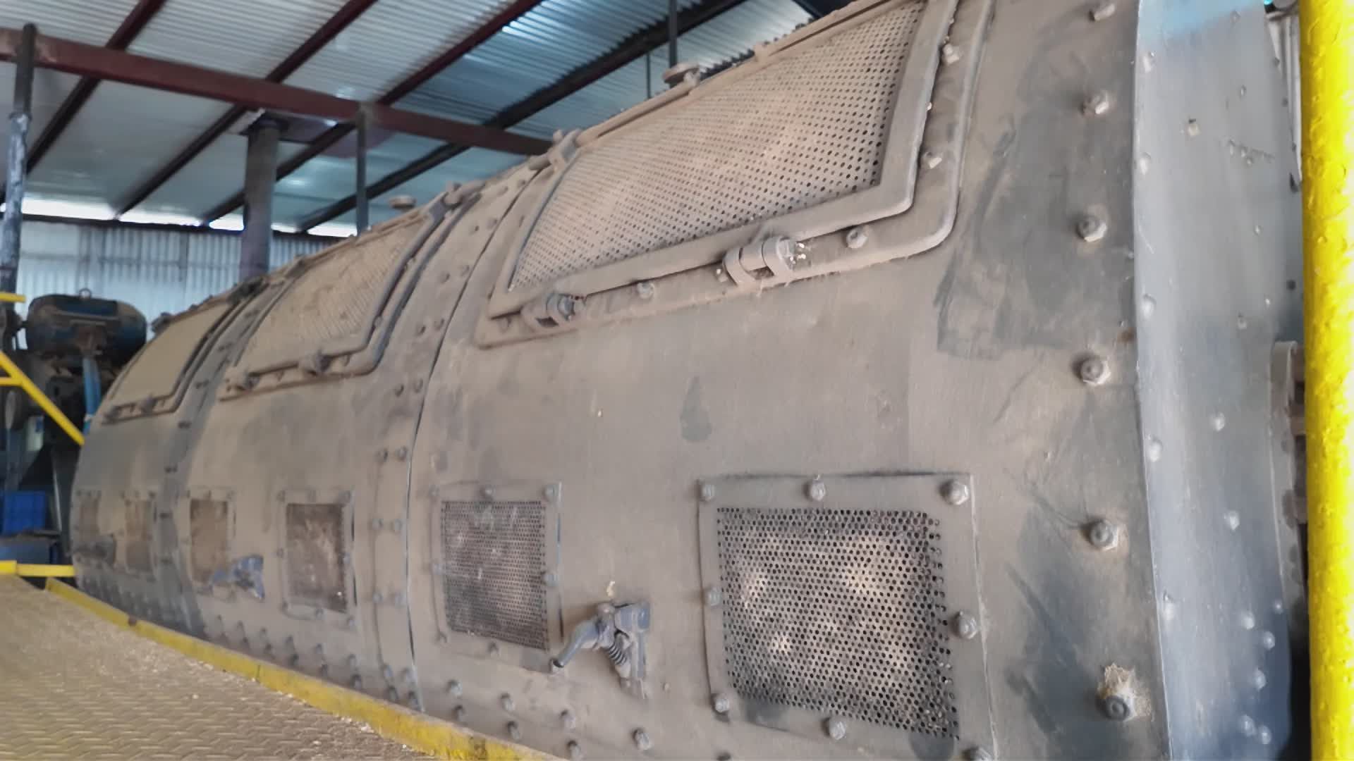 Industrial Factory Equipment with Dusty Metal Surfaces Free Stock Video ...