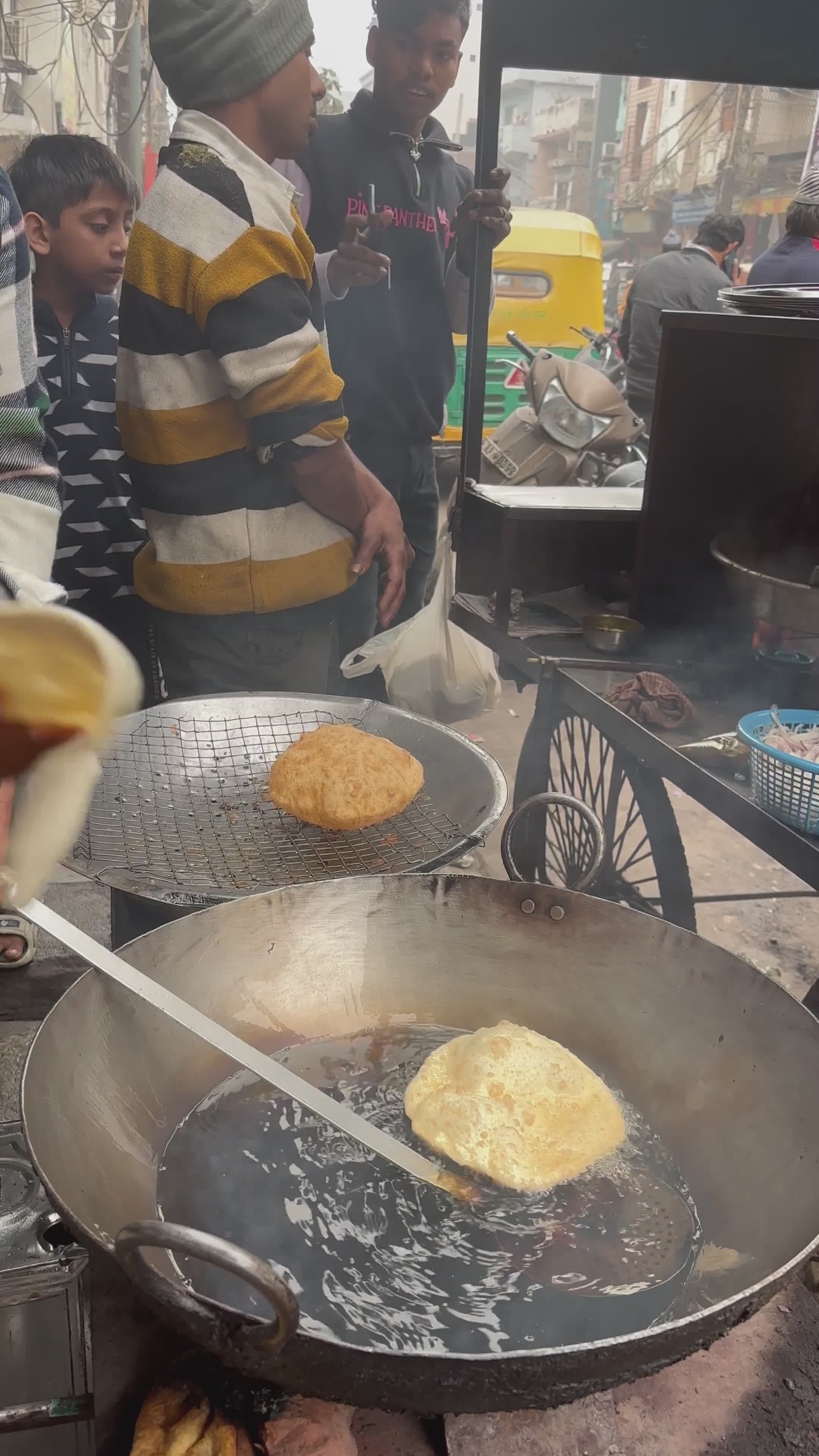 Authentic Indian Street Food: Puri Frying Free Stock Video Footage ...