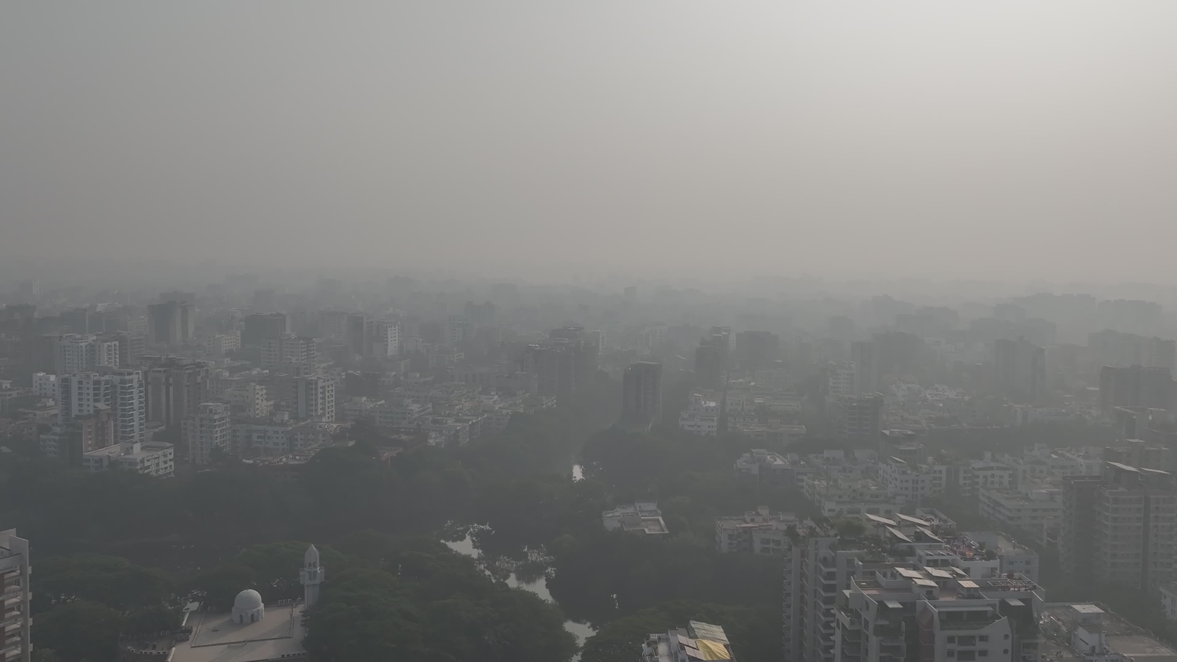 Aerial View of Dhaka City Smog at Daytime Free Stock Video Footage ...