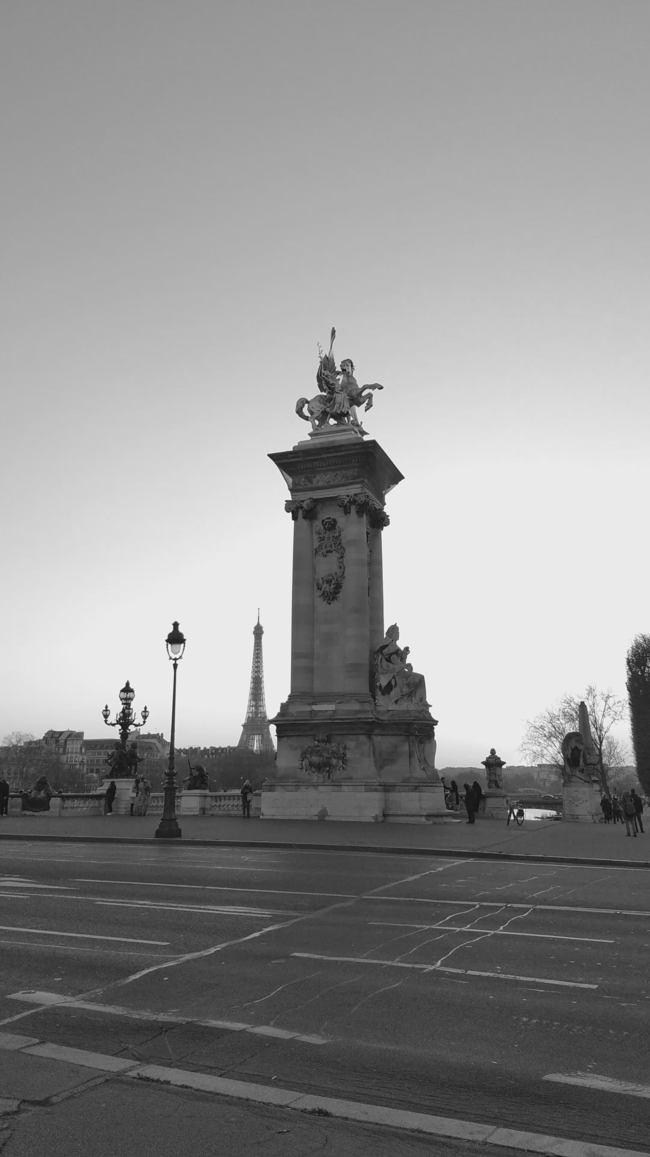 Paris Monument in Black and White Free Stock Video Footage, Royalty ...