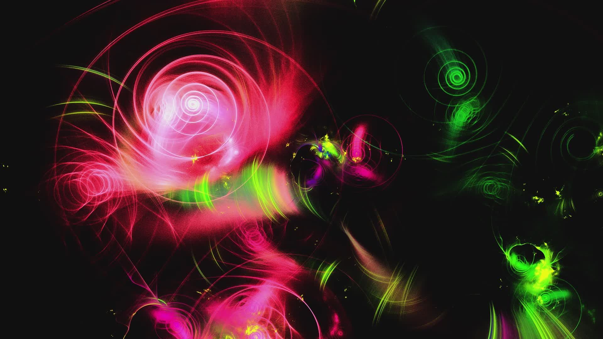 Vibrant Abstract Neon Swirl Animation Loop Free Stock Video Footage ...