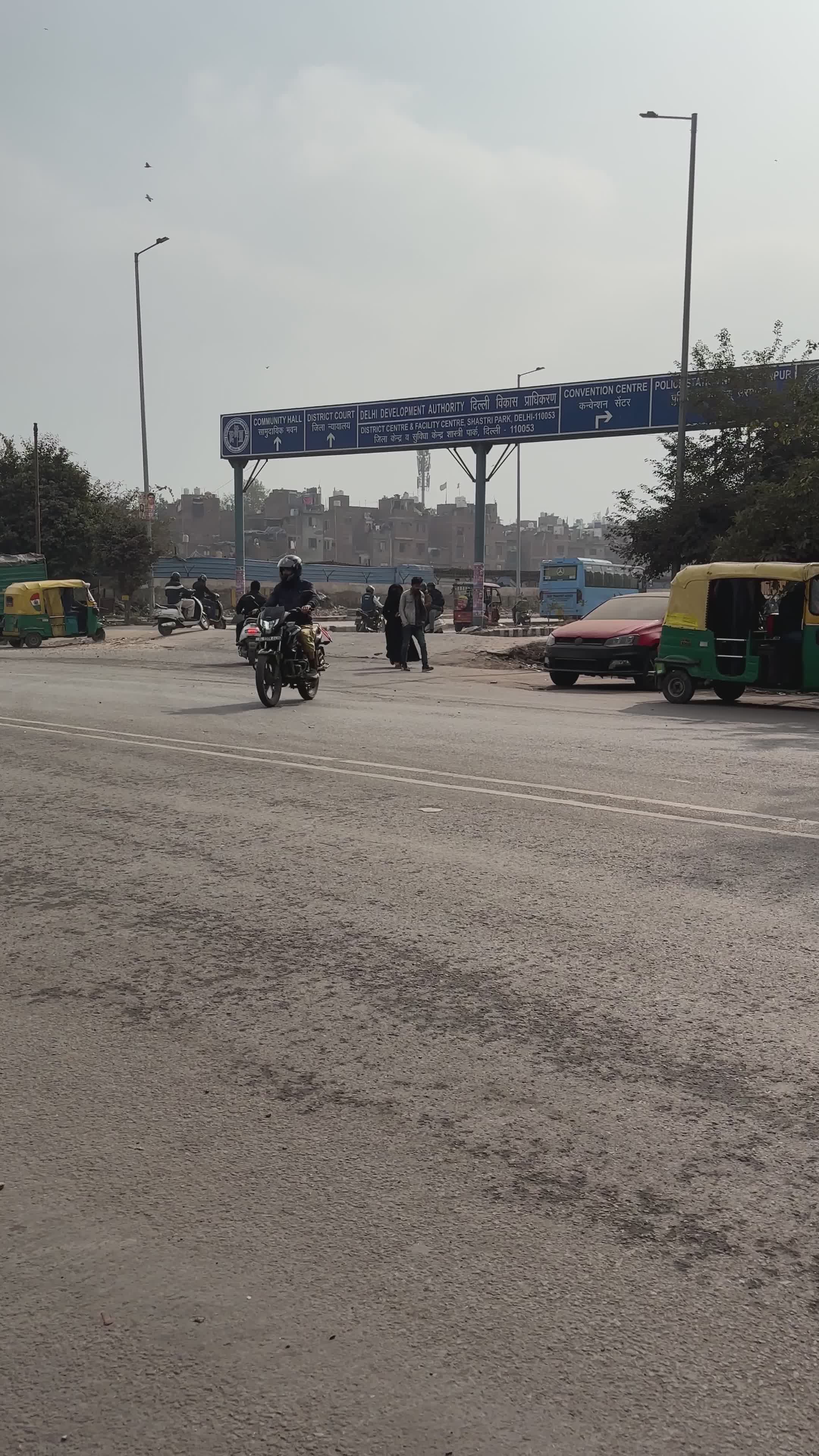 Busy Indian Street with Diverse Traffic Scene Free Stock Video Footage ...