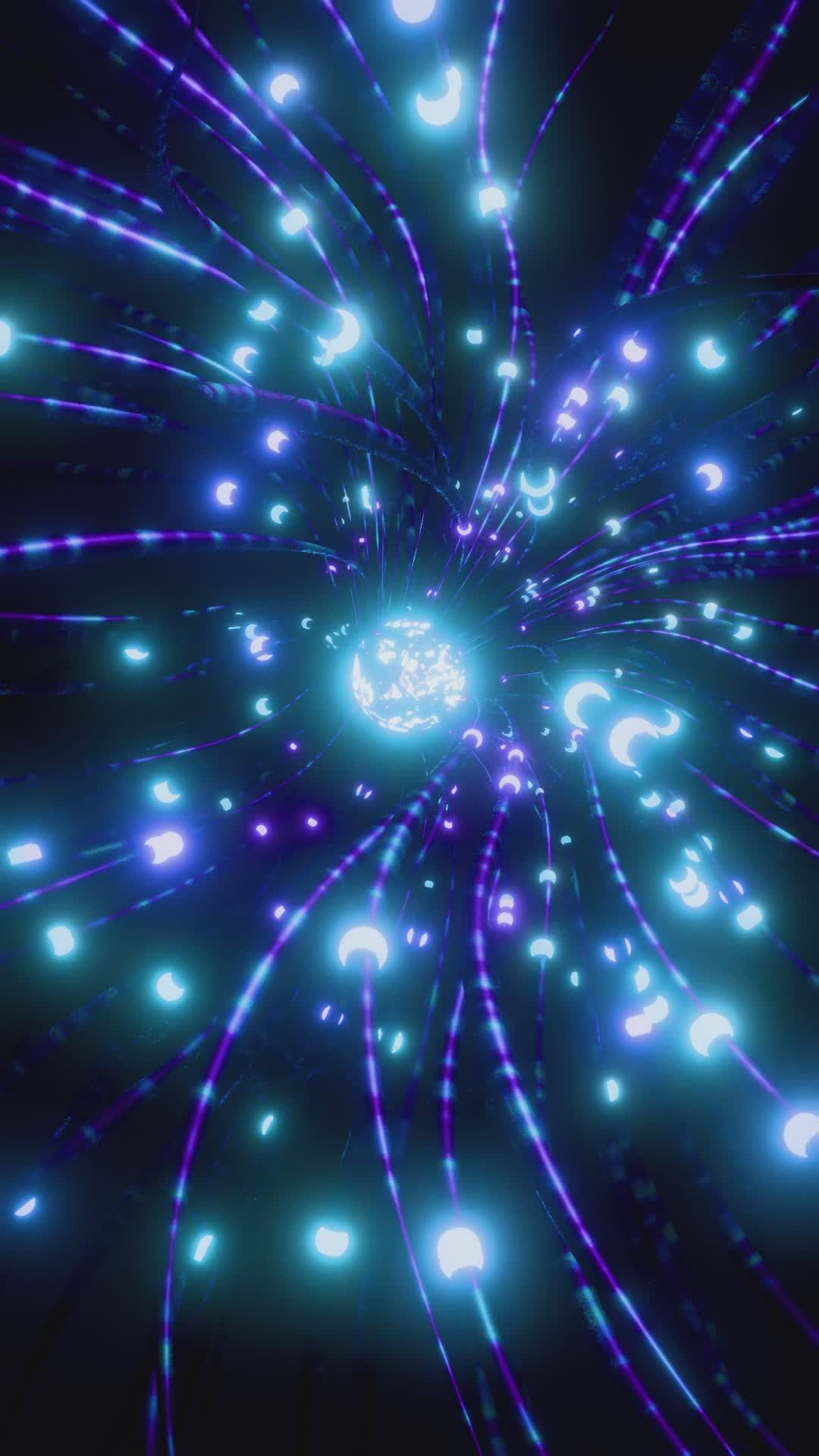 Vibrant Abstract Glowing Particle Explosion Free Stock Video Footage ...
