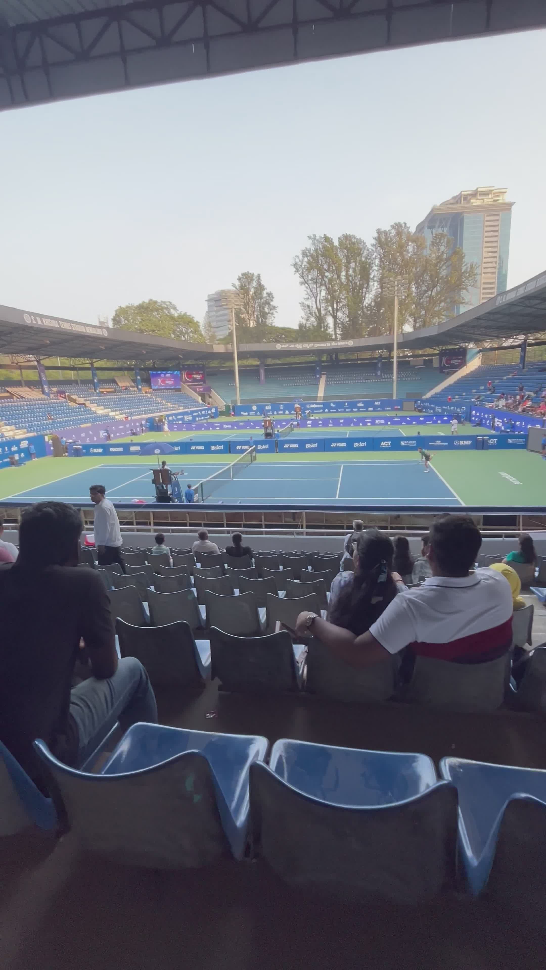 Live Tennis Match at Outdoor Stadium Free Stock Video Footage, Royalty ...