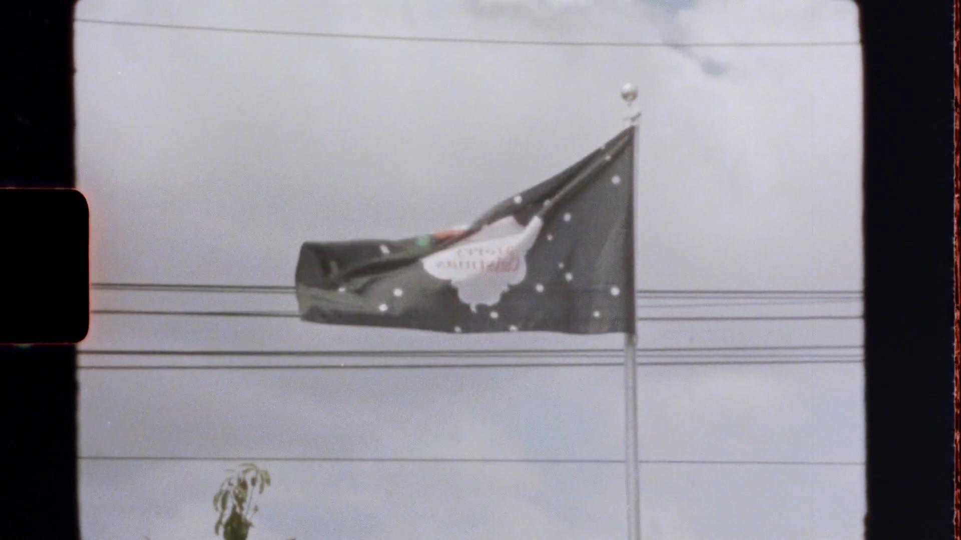 Flag With Christmas Design On A Windy Day Free Stock Video Footage ...