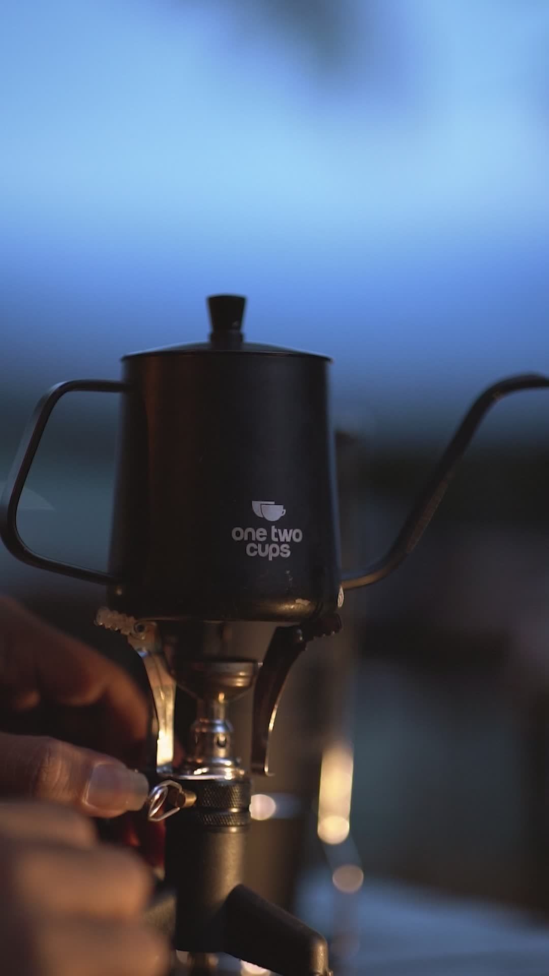 Twilight Camping: Outdoor Coffee Brewing Free Stock Video Footage ...
