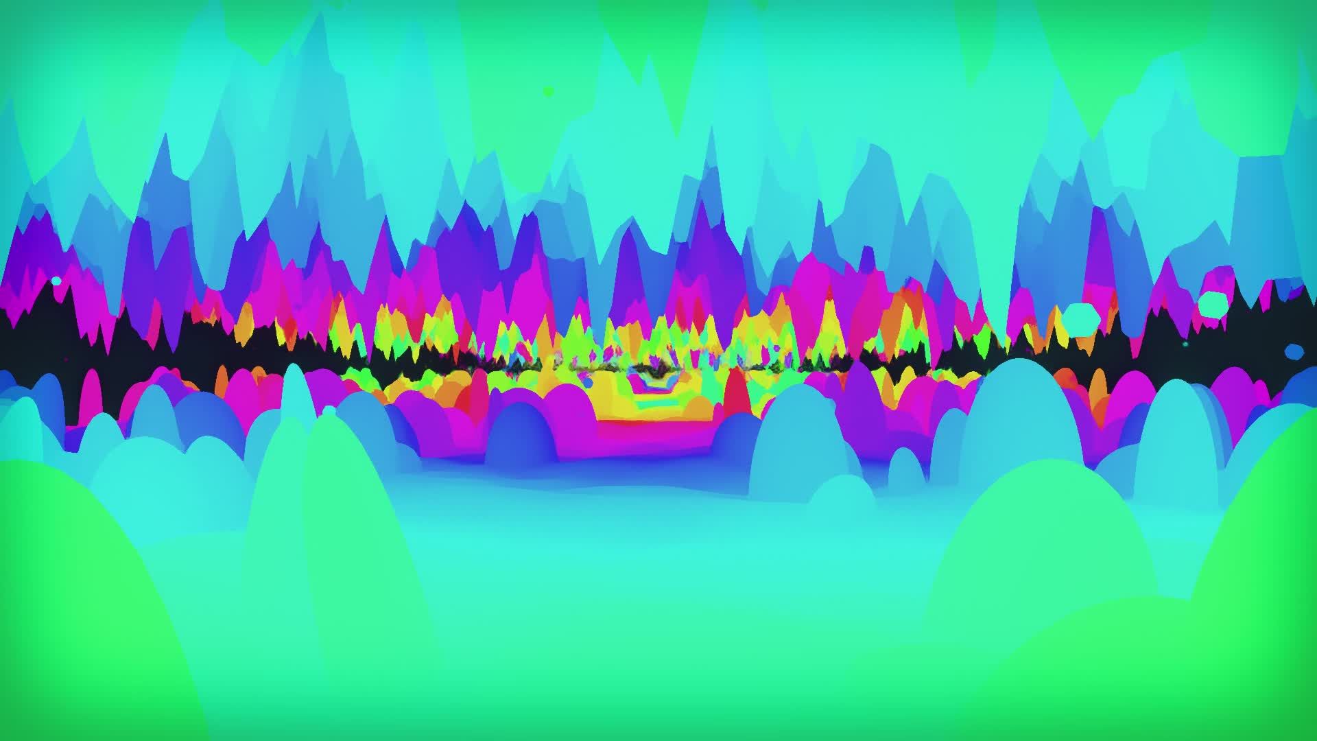 Vibrant Abstract Colorful Waves Animation Free Stock Video Footage ...