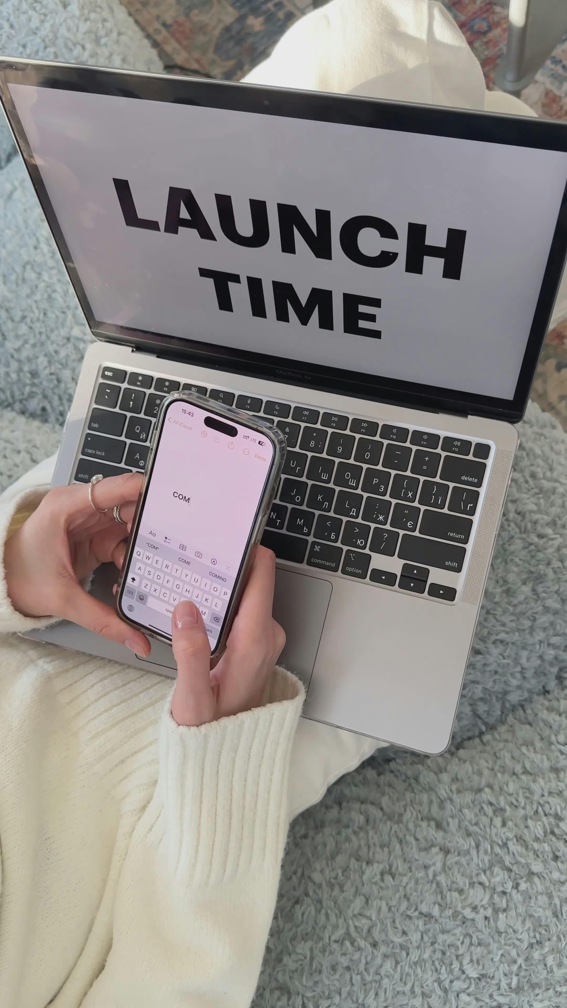 Imágenes De Preparación Para El Lanzamiento Del Teléfono Inteligente ...