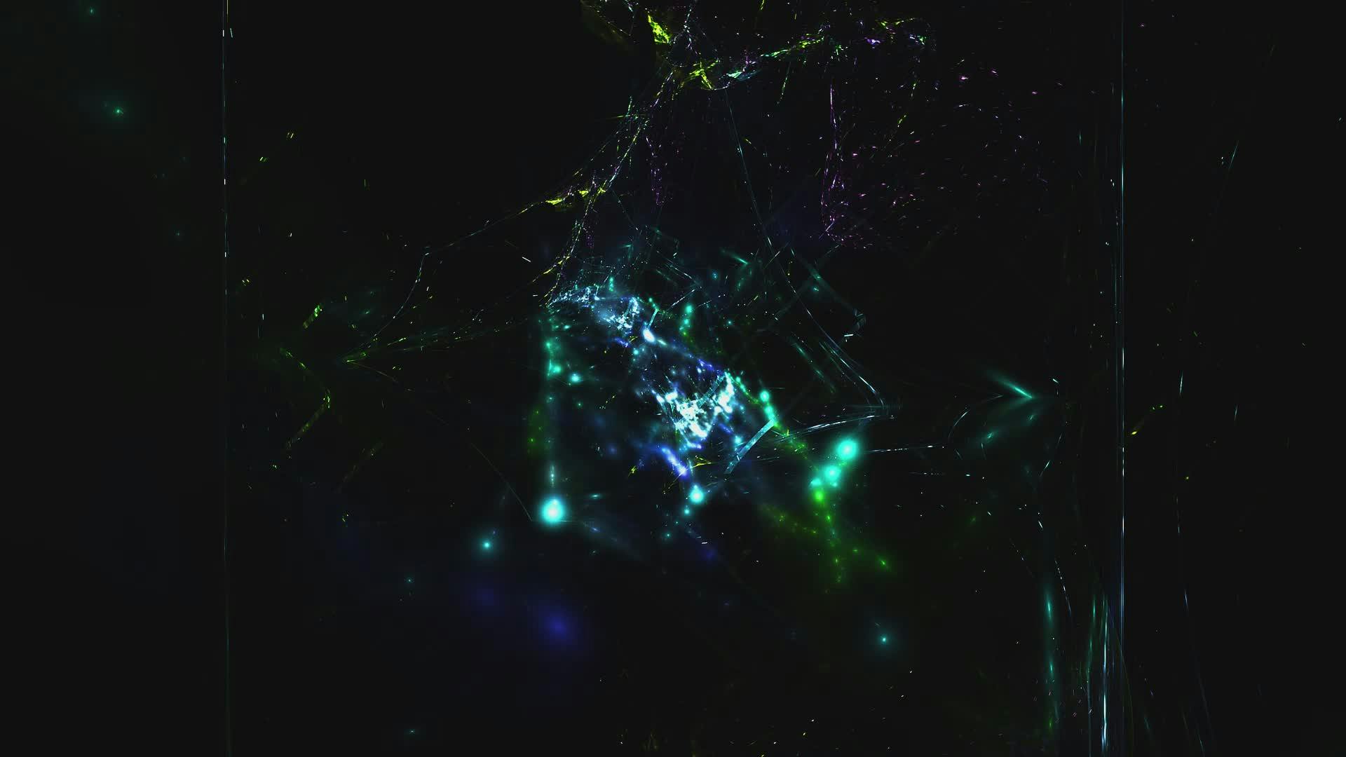 Mesmerizing Abstract Animation with Neon Spirals Free Stock Video ...