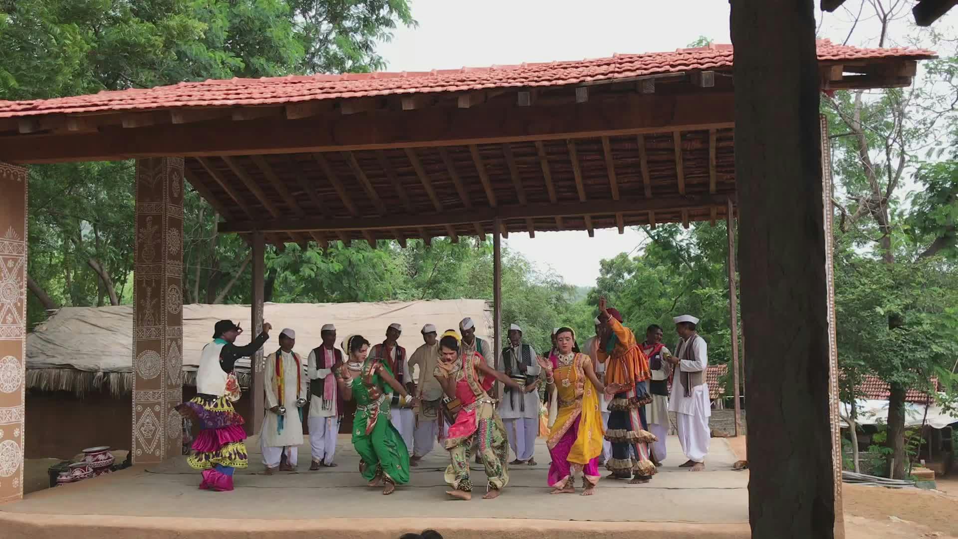 Traditional Folk Dance on Outdoor Stage Free Stock Video Footage ...