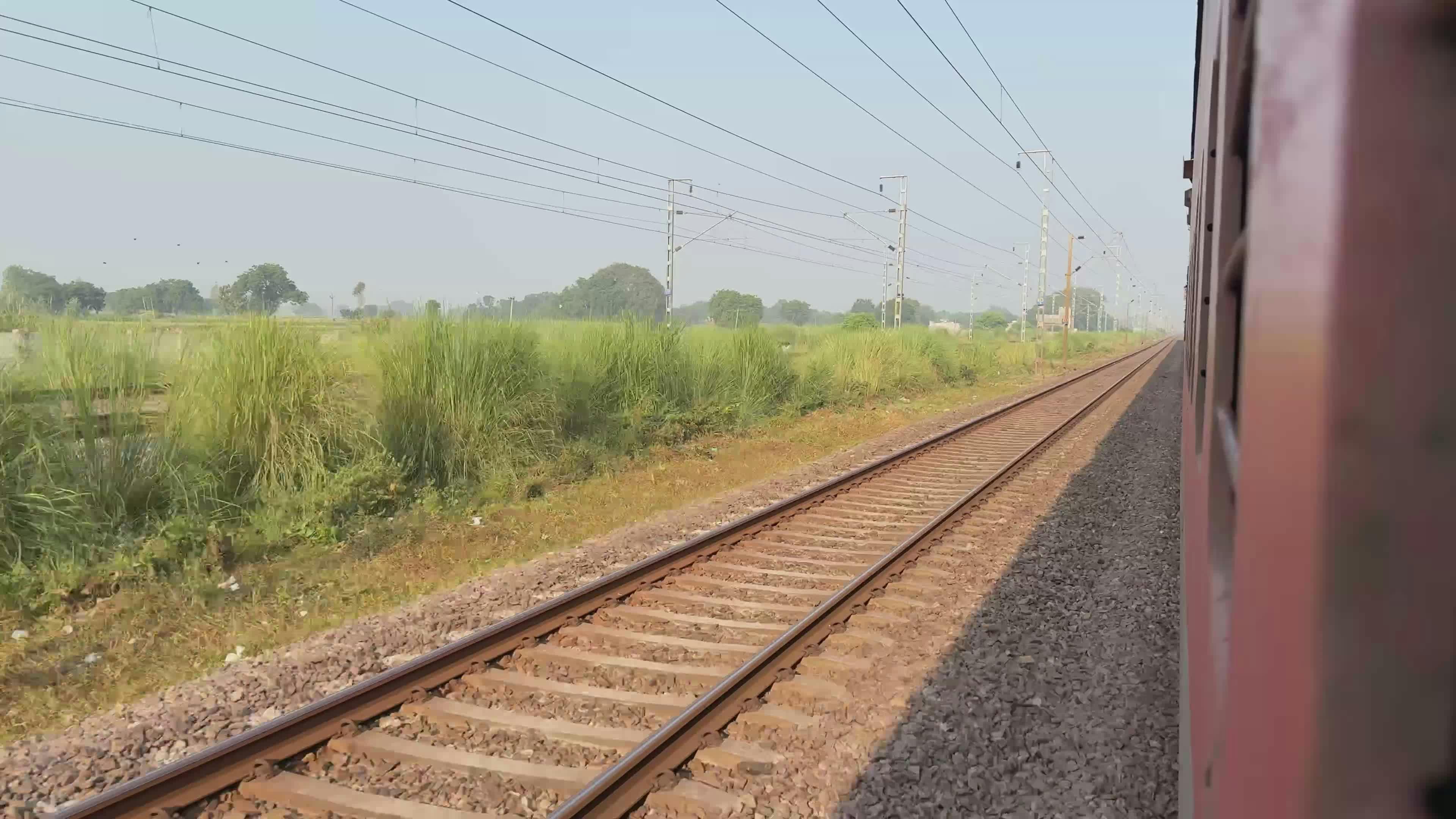 Scenic Train Journey Through Countryside Rail Free Stock Video Footage ...