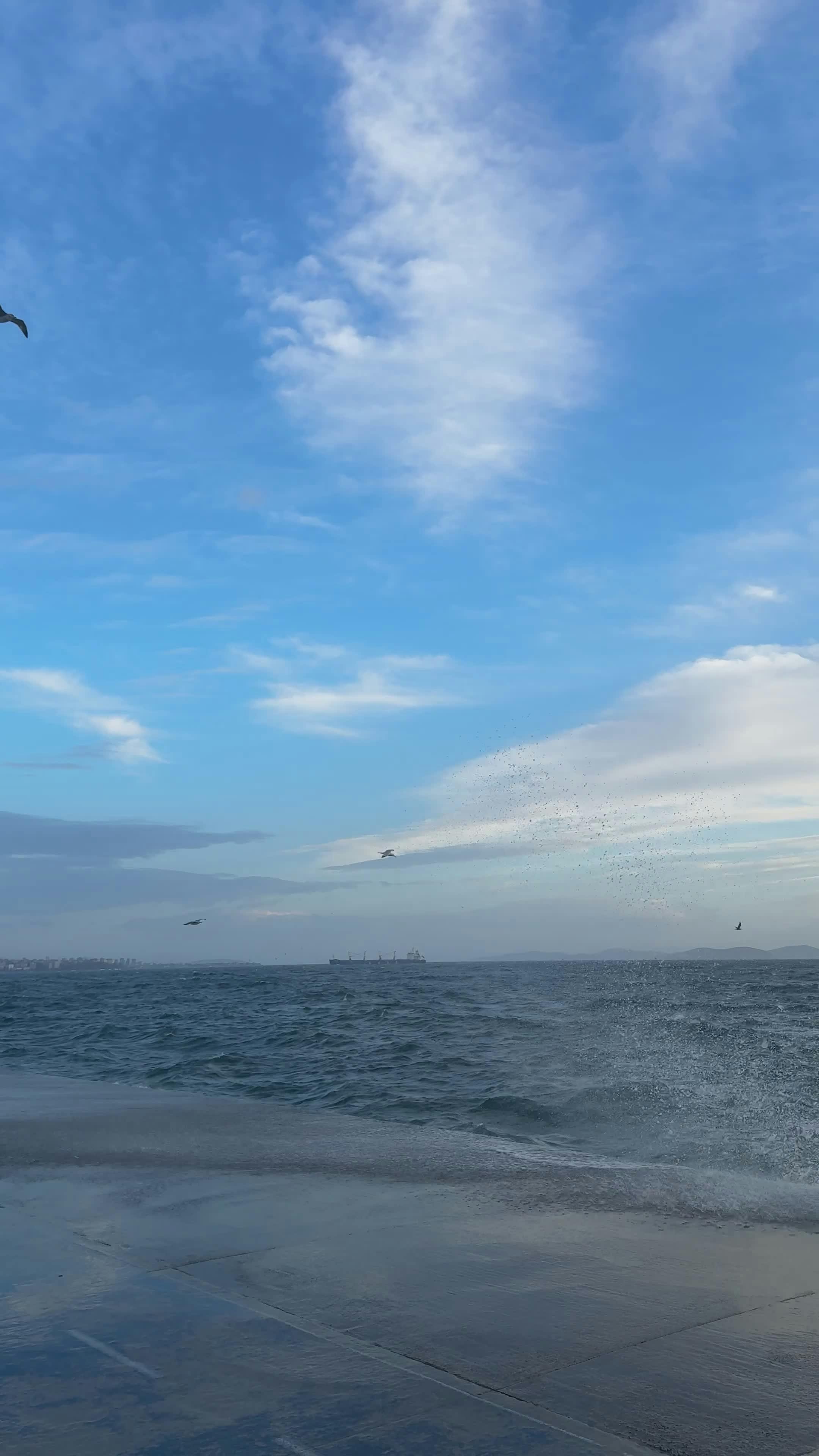Dramatic Ocean Waves Crash on Seaside Pier Free Stock Video Footage ...