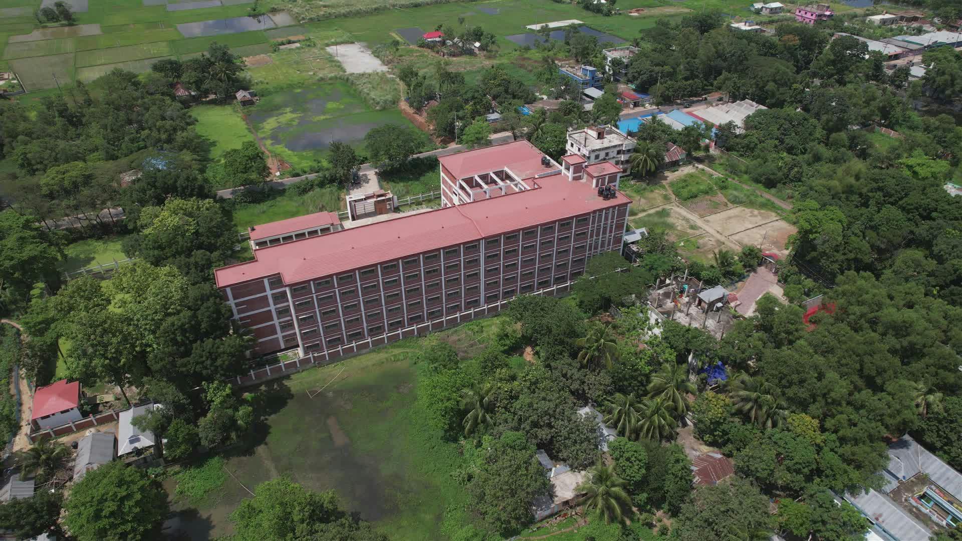 Vista Aérea Del Paisaje Urbano De Comilla En Bangladesh · Vídeo de ...