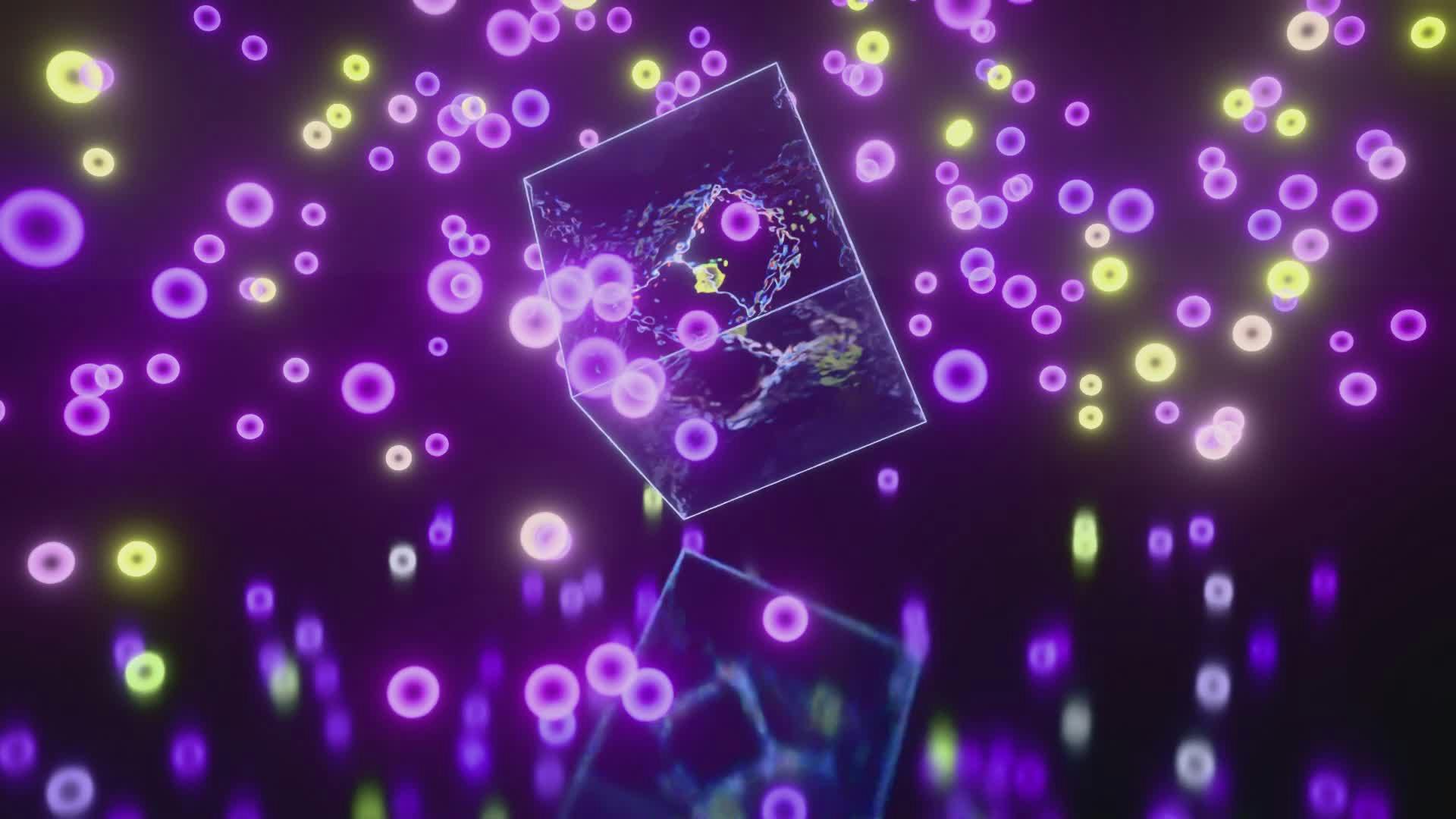 Vibrant Abstract 3D Animation with Floating Cubes Free Stock Video ...