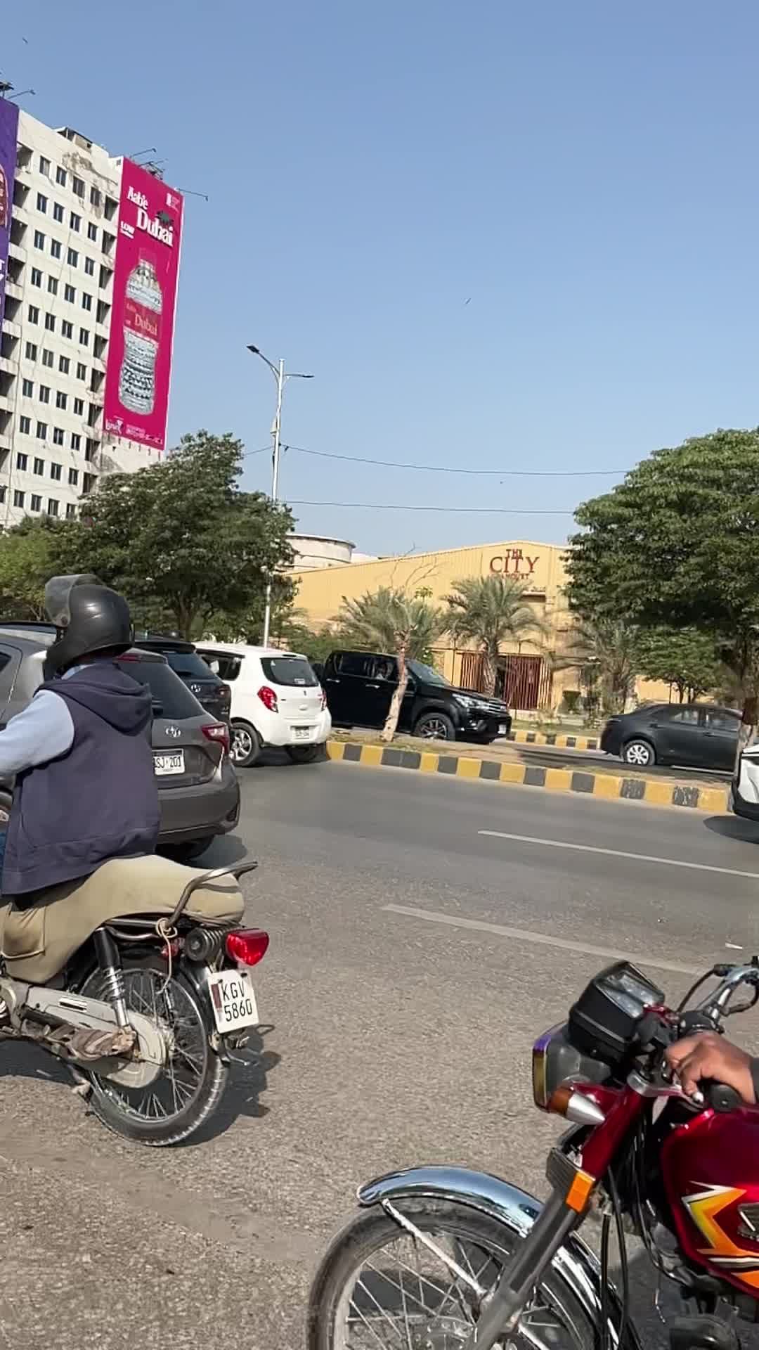 Busy Streets of Karachi with Motorcycles Free Stock Video Footage ...