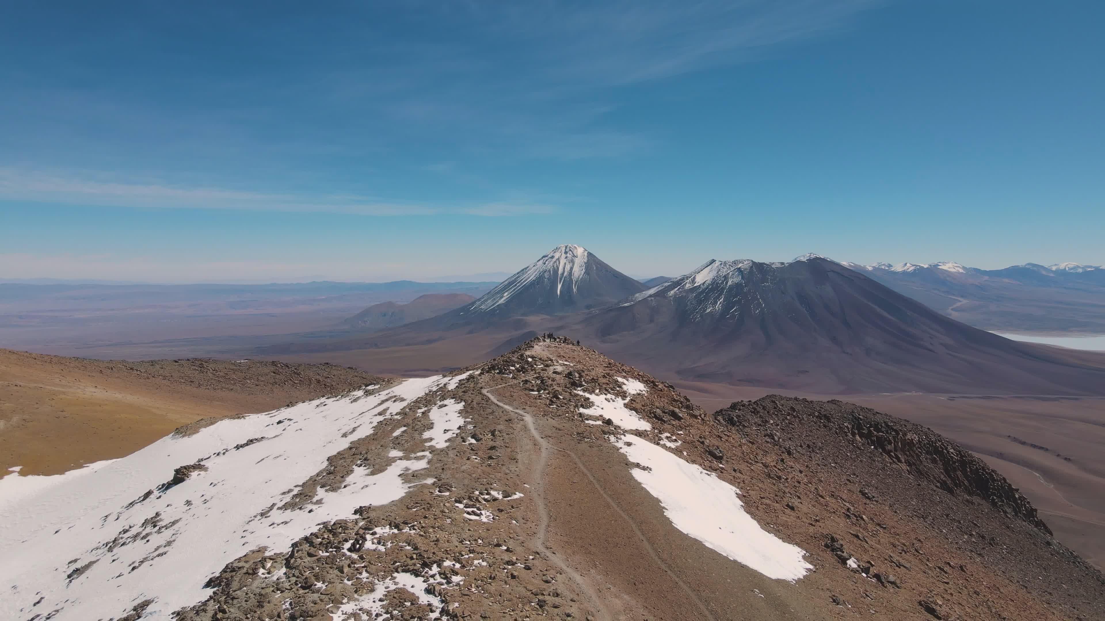 Stunning Aerial View of Atacama Mountains Free Stock Video Footage ...