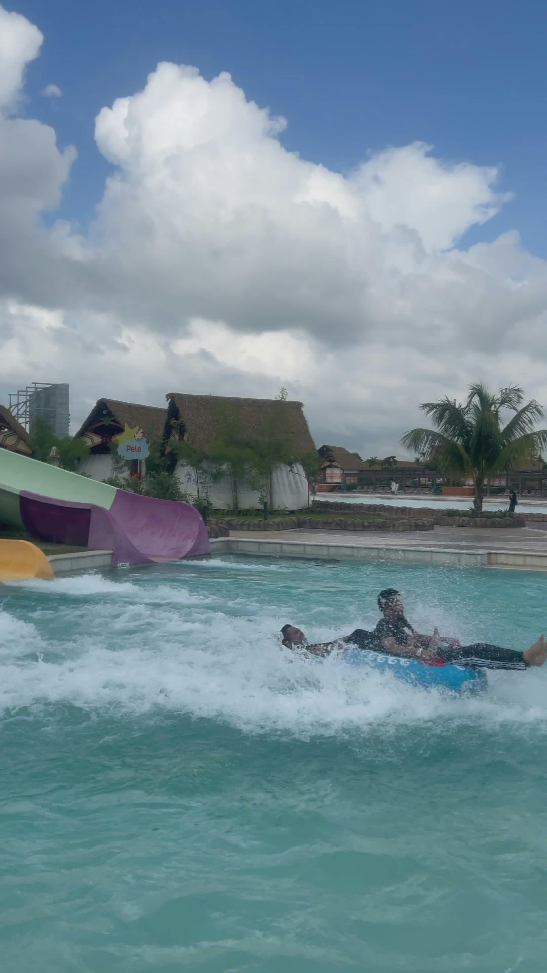 Exciting Water Park Adventure on a Sunny Day Free Stock Video Footage ...