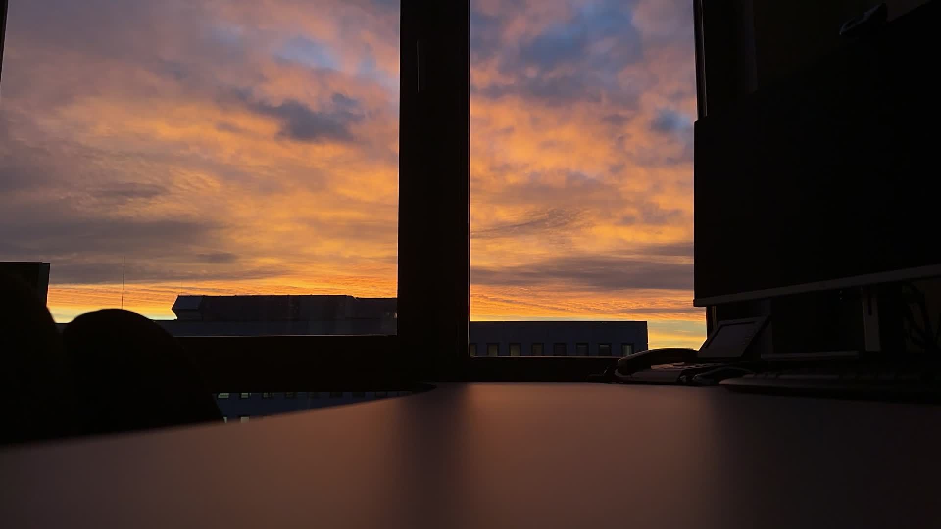 Sunrise Timelapse Through Office Window Free Stock Video Footage ...