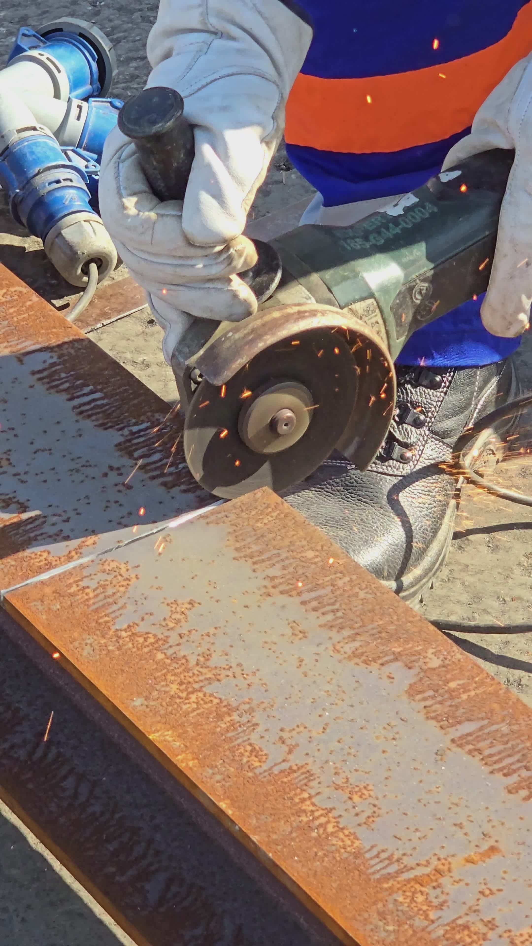 Industrial Grinder Sparks Metal Cutting Action Free Stock Video Footage ...