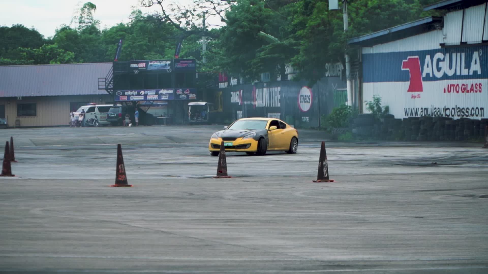 Exciting Car Drifting in Outdoor Track Free Stock Video Footage ...