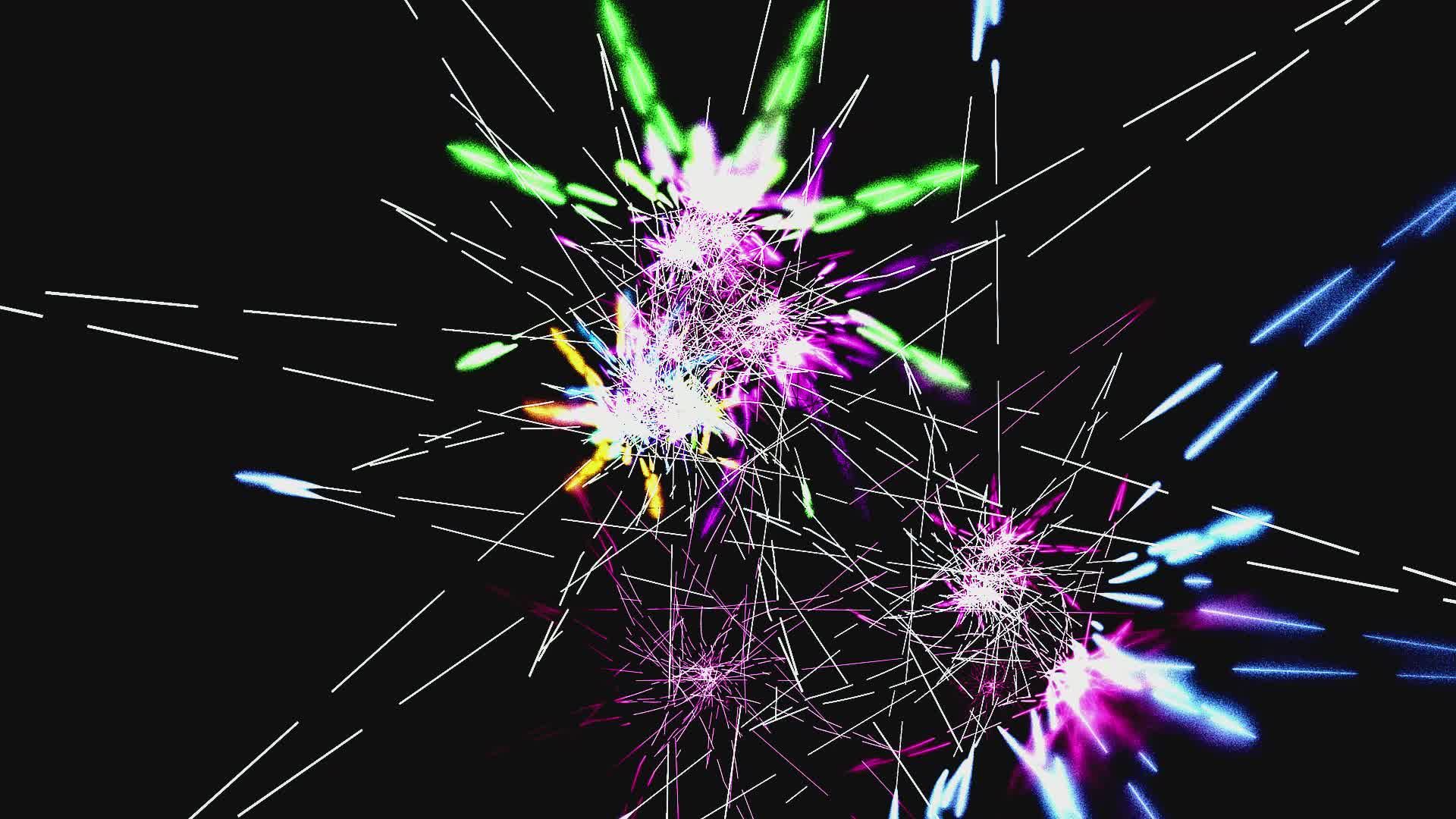 Dynamic Colorful Abstract Animation Loop Free Stock Video Footage ...