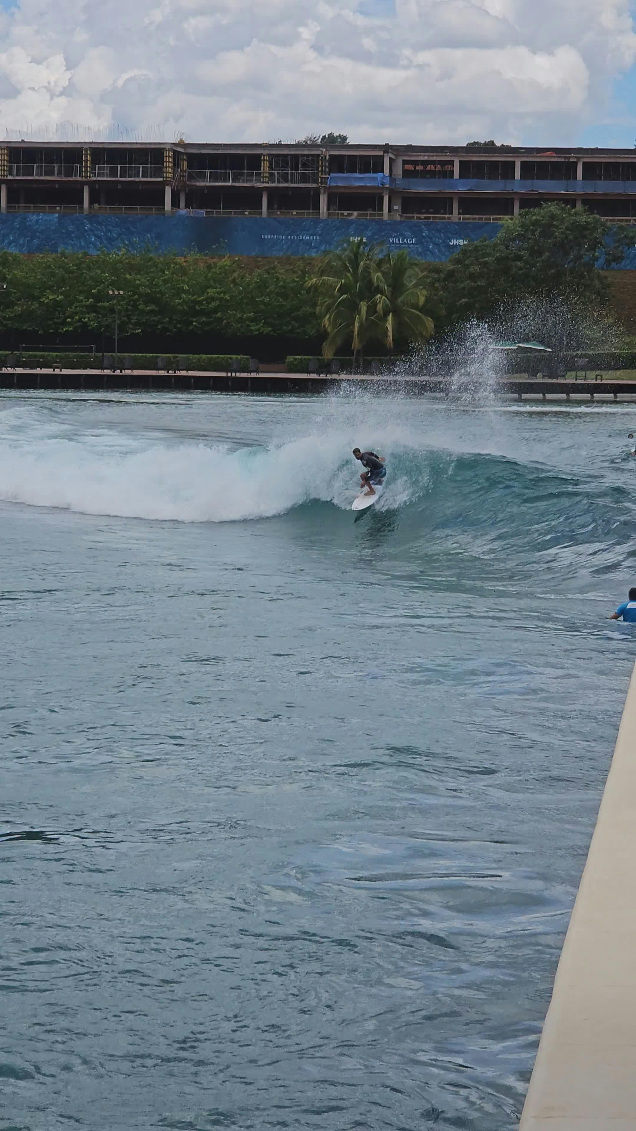 Dynamic Surfing at Artificial Wave Pool Free Stock Video Footage ...