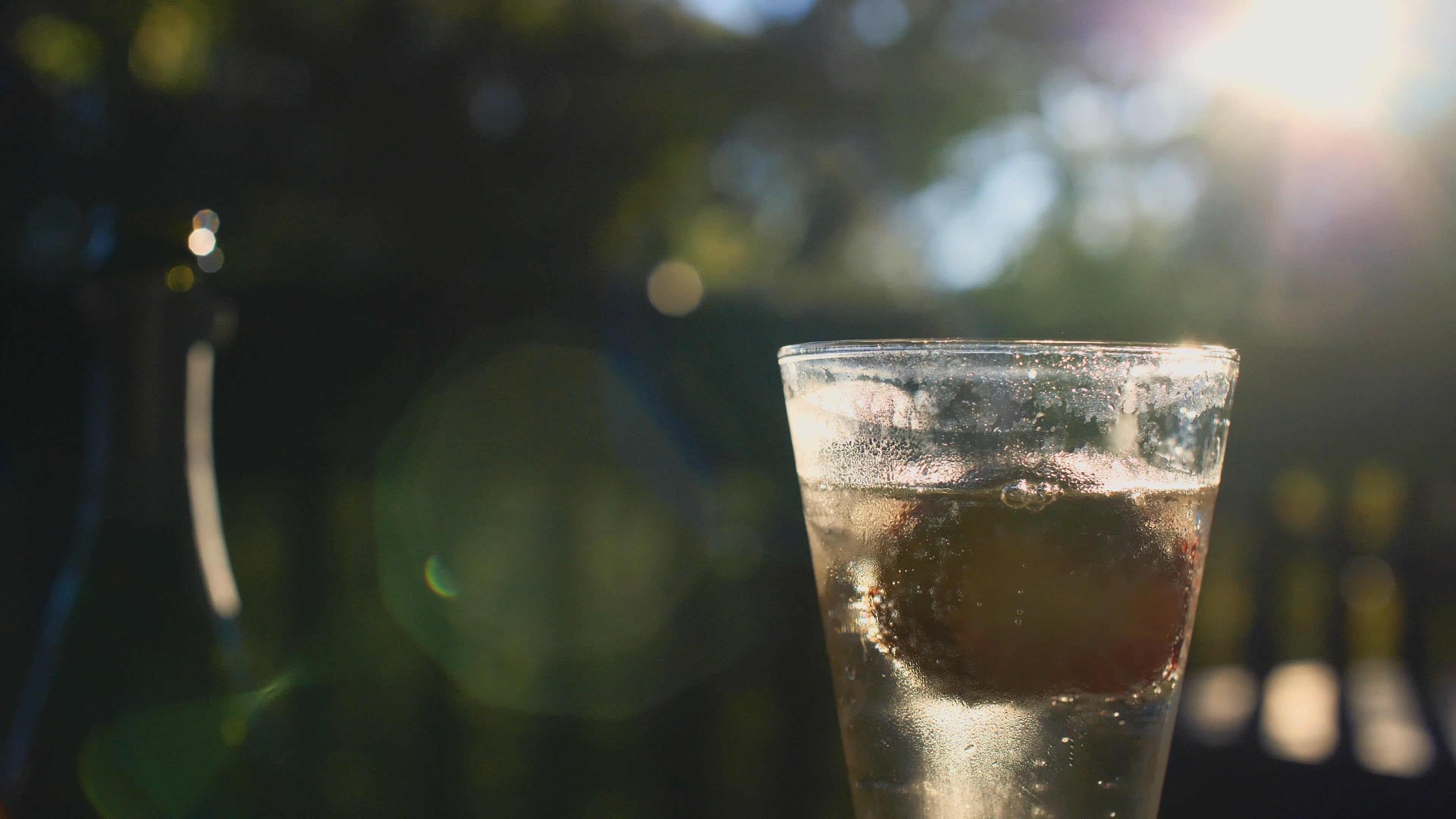 Refilling A Drinking Glass With The Bottle Of Wine Free Stock Video ...