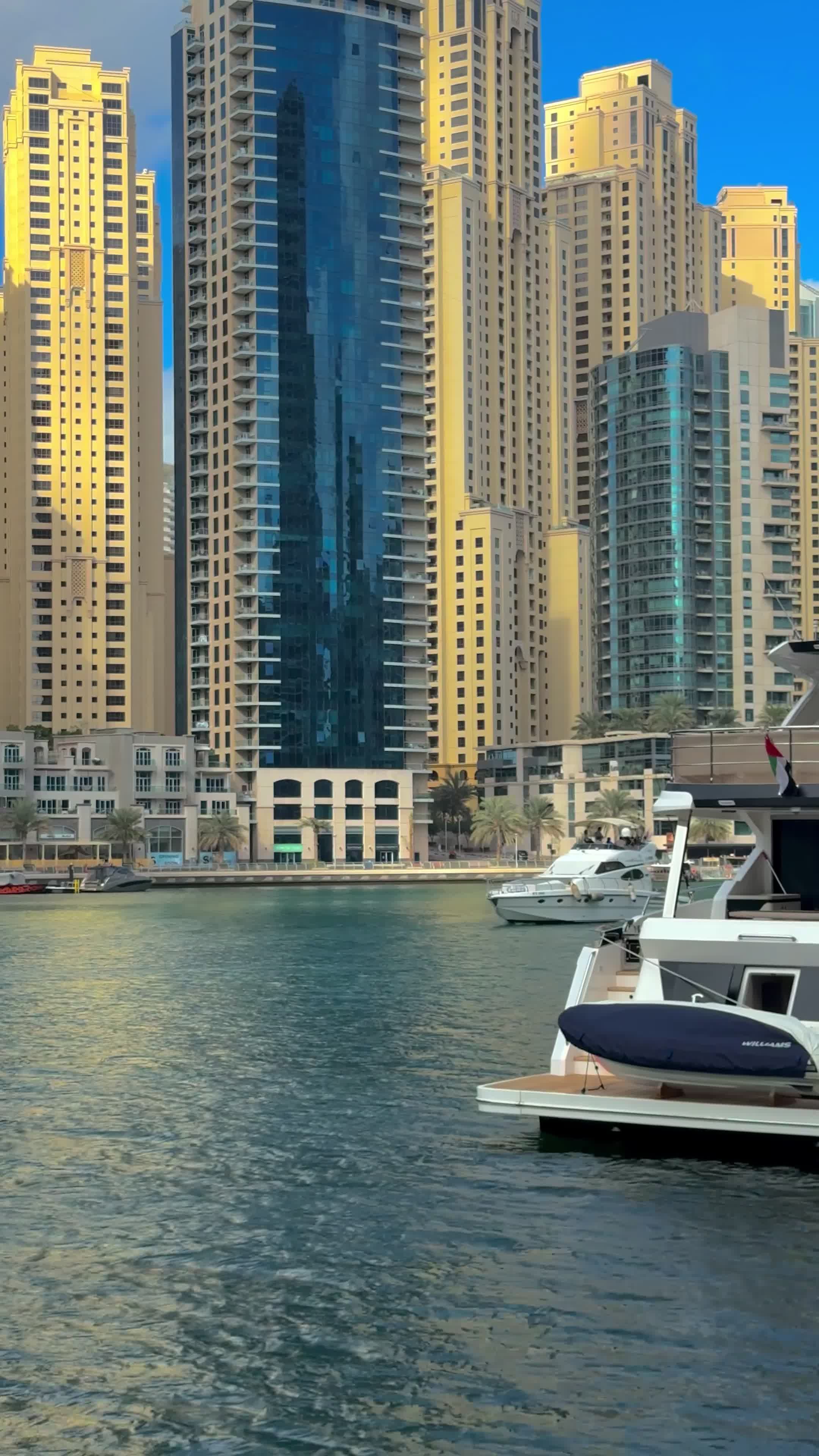 Luxurious Dubai Marina Waterfront Scene Free Stock Video Footage ...