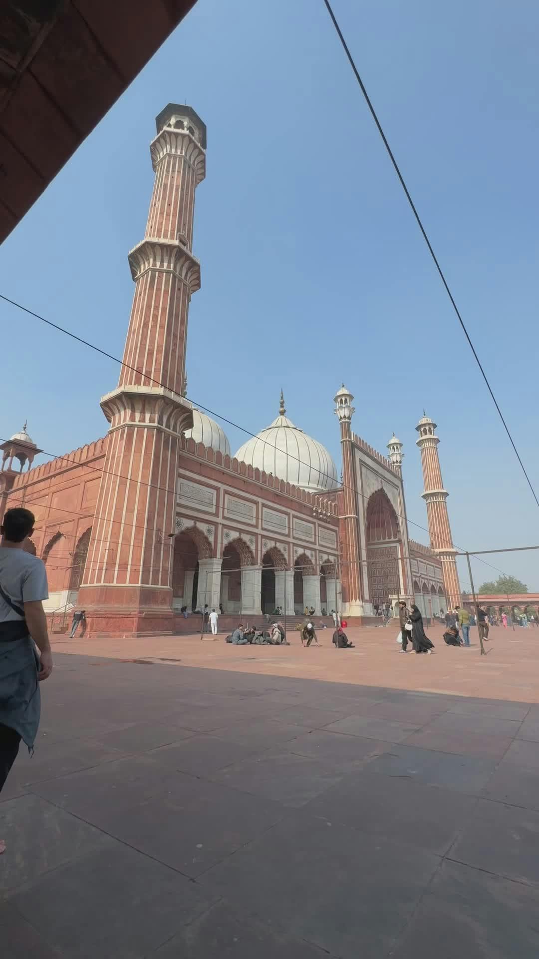 Majestic Mughal Architecture Aerial View Free Stock Video Footage ...