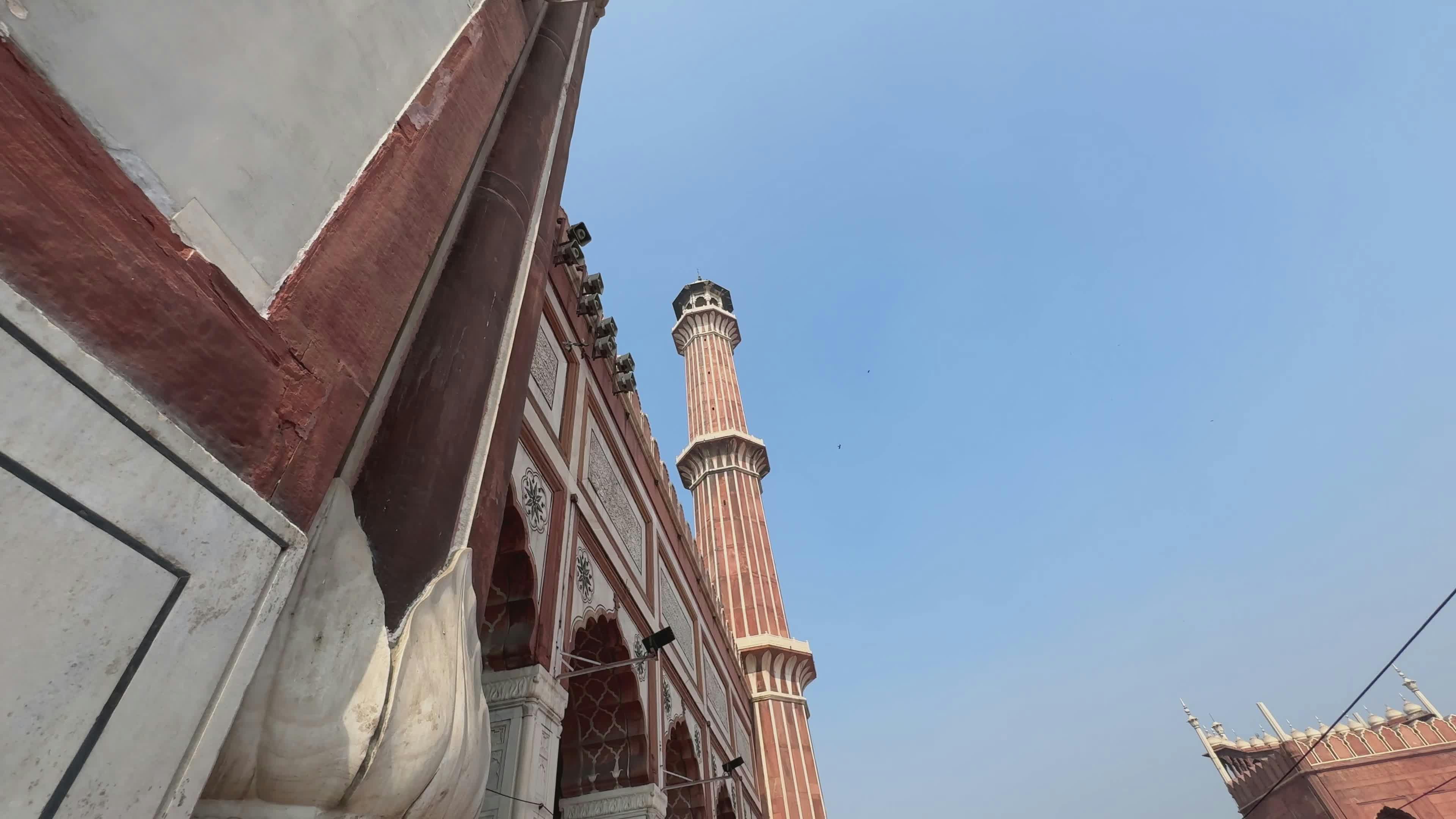 Majestic Mughal Architecture Aerial View Free Stock Video Footage ...