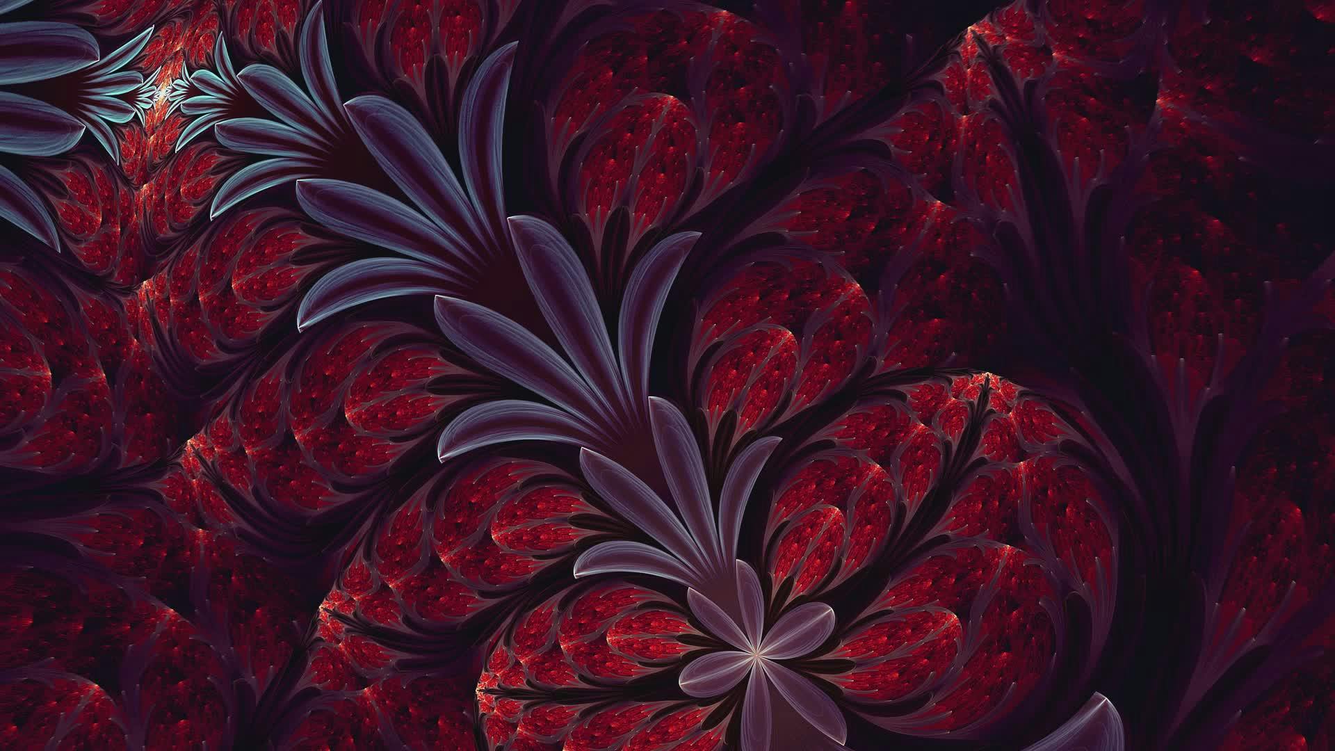 Vibrant Abstract Fractal Animation Loop Free Stock Video Footage ...