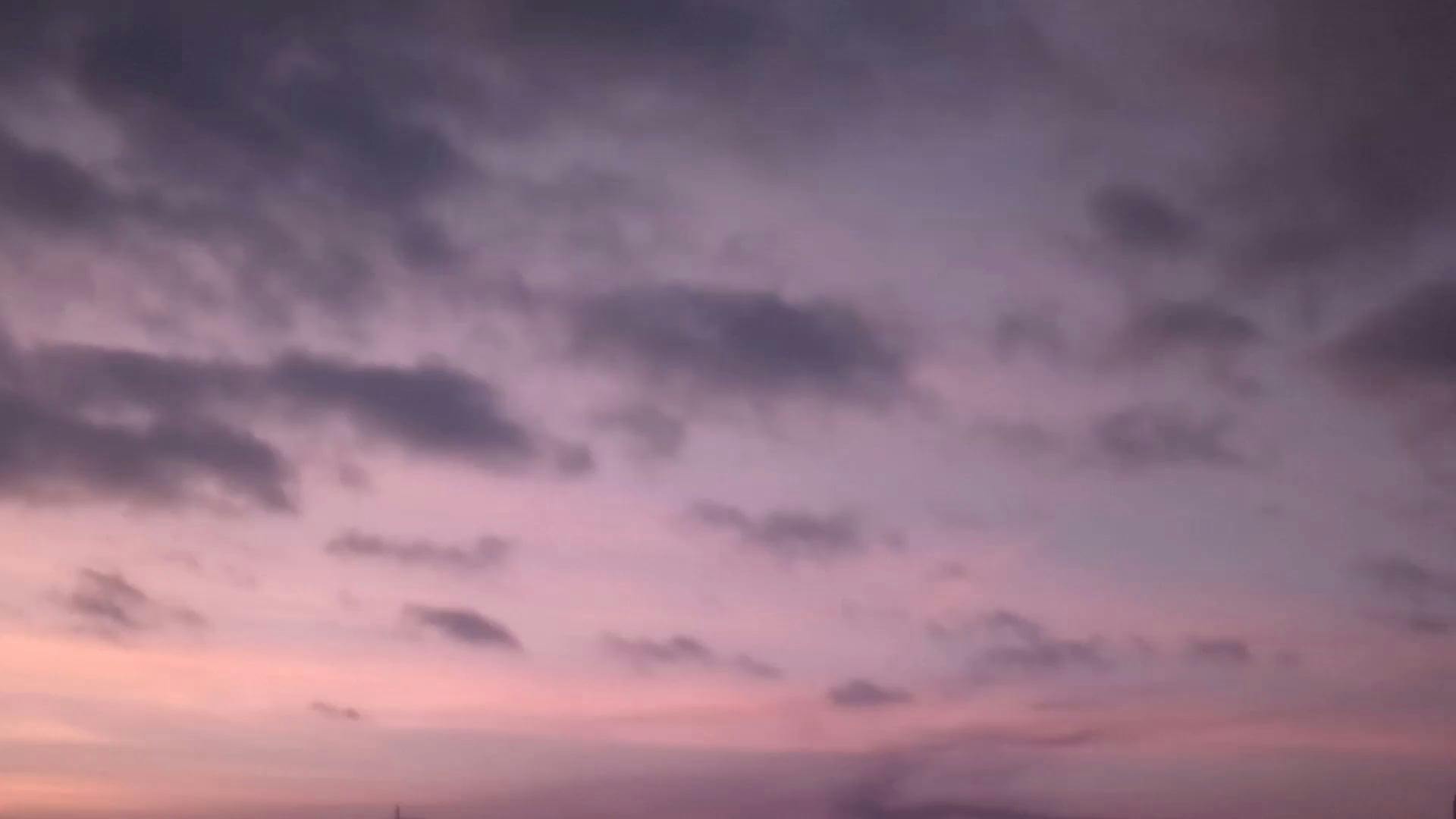 Imagens Das Nuvens No Céu Rosa Passando · Vídeo profissional gratuito