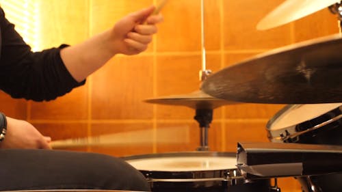 A Woman Beating The Drum · Free Stock Video