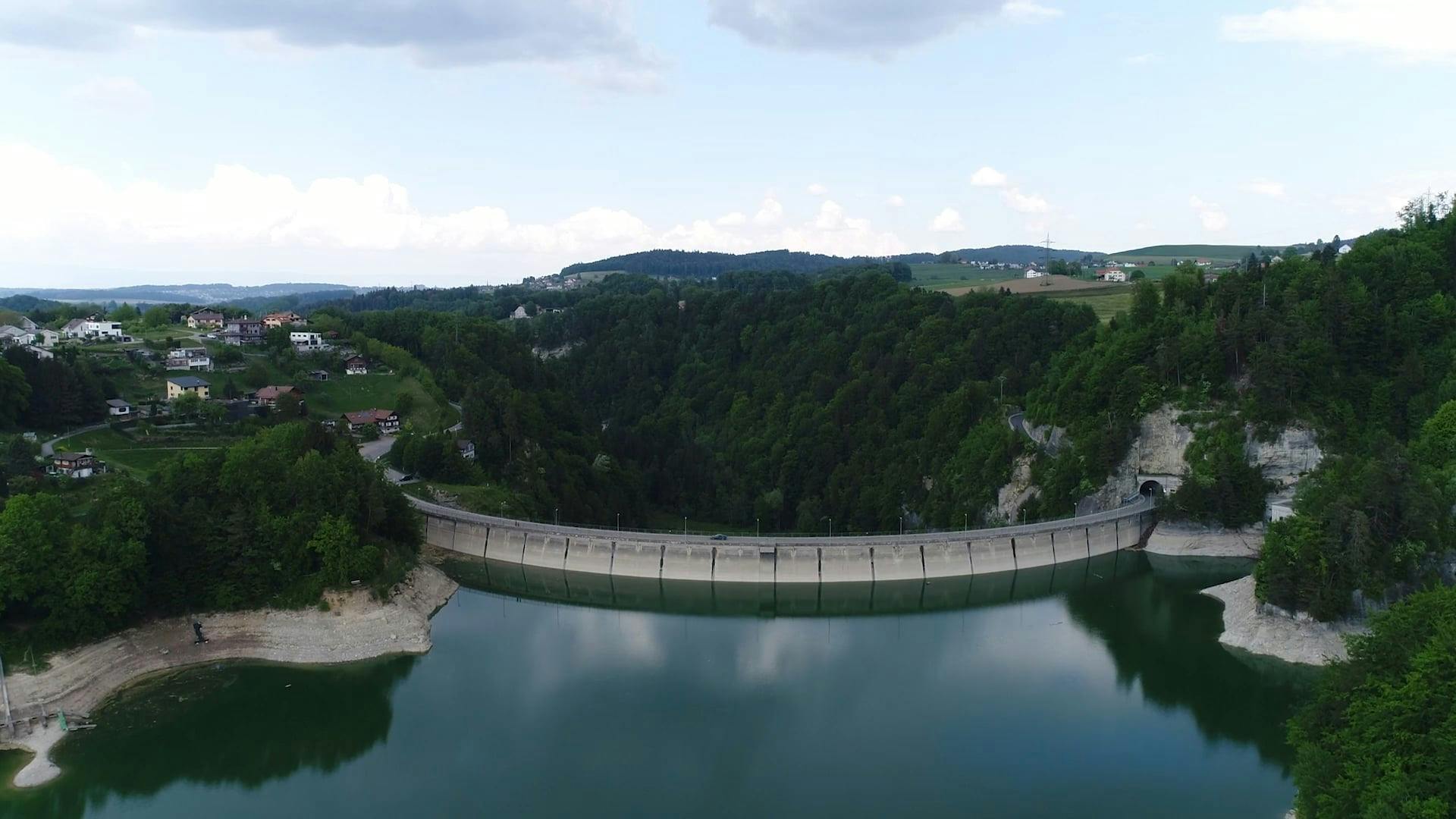 Drone Footage of a Dam Free Stock Video Footage, Royalty-Free 4K & HD ...