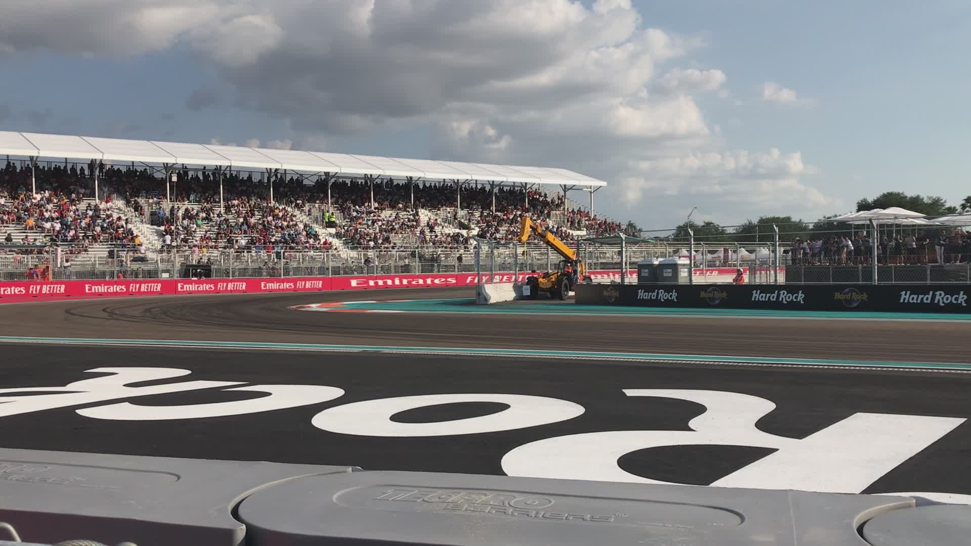 Exciting Formula 1 Track Race with Crowds Free Stock Video Footage ...