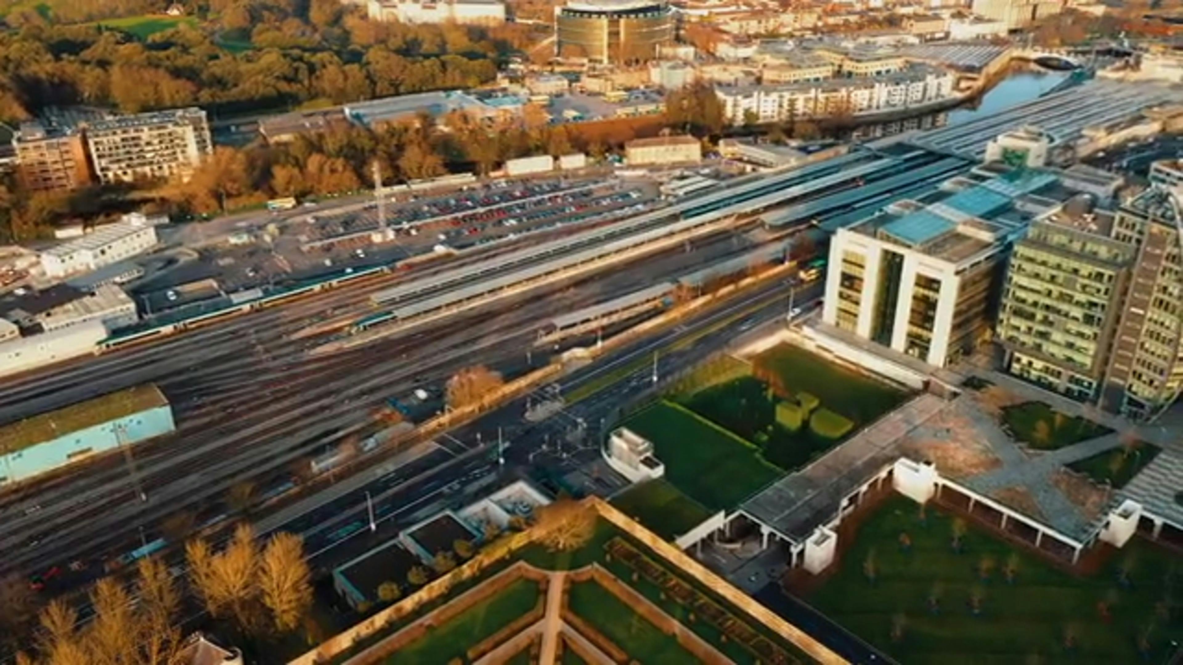 Drone Footage Of A City Landscape Free Stock Video Footage, Royalty ...