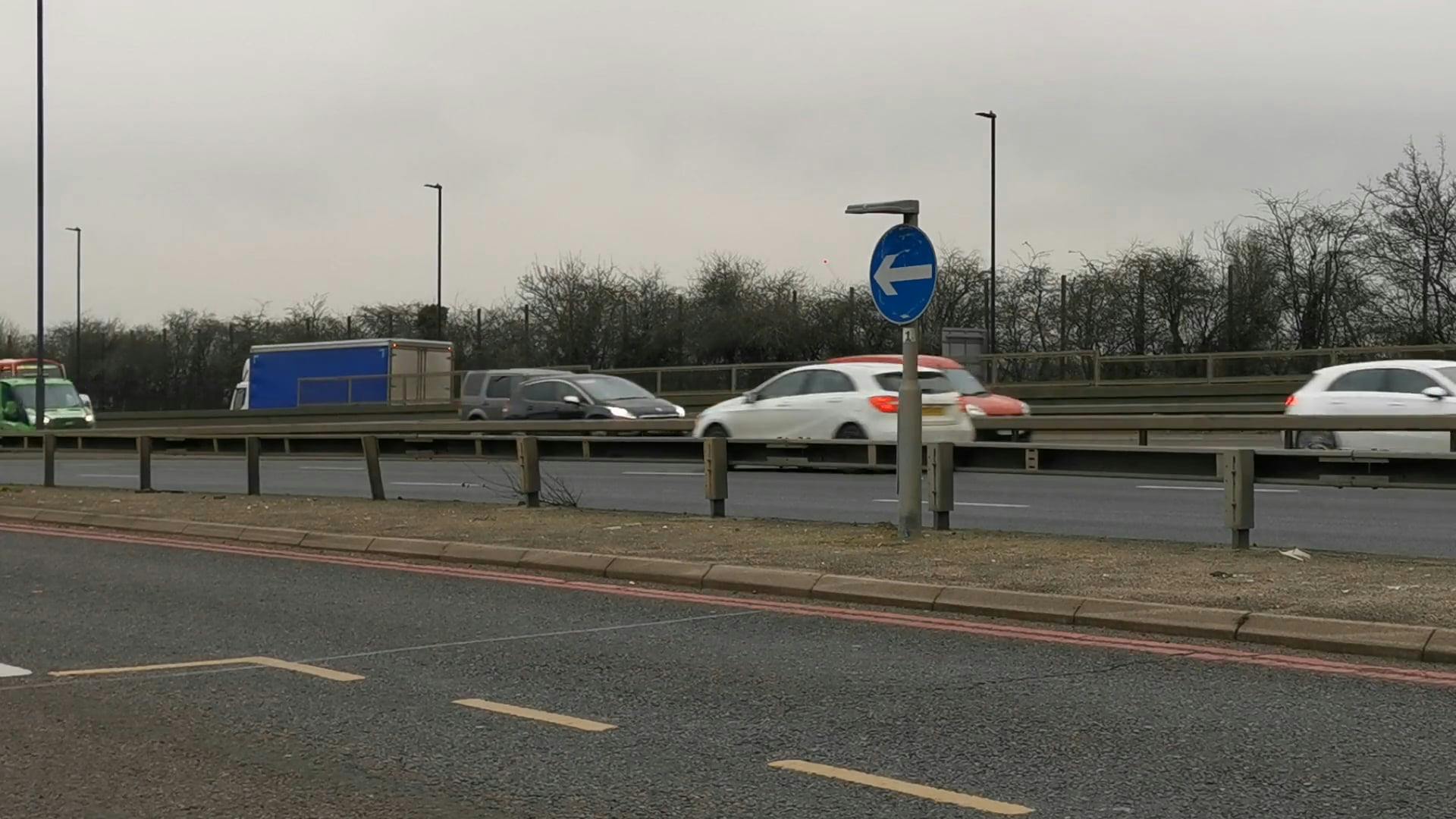 Footage Of The Road With Vehicle Passing By · Free Stock Video