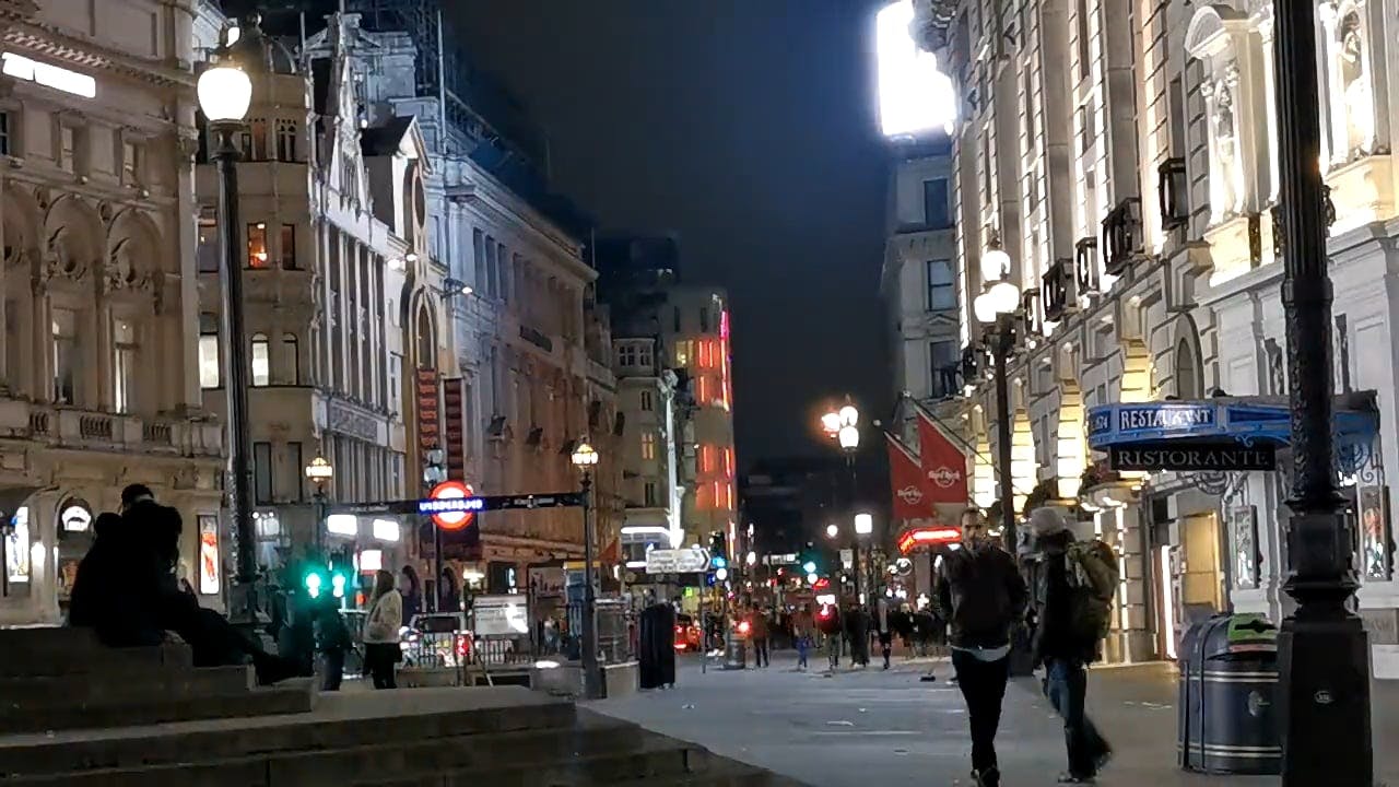 People On The Streets At Night Time · Free Stock Video