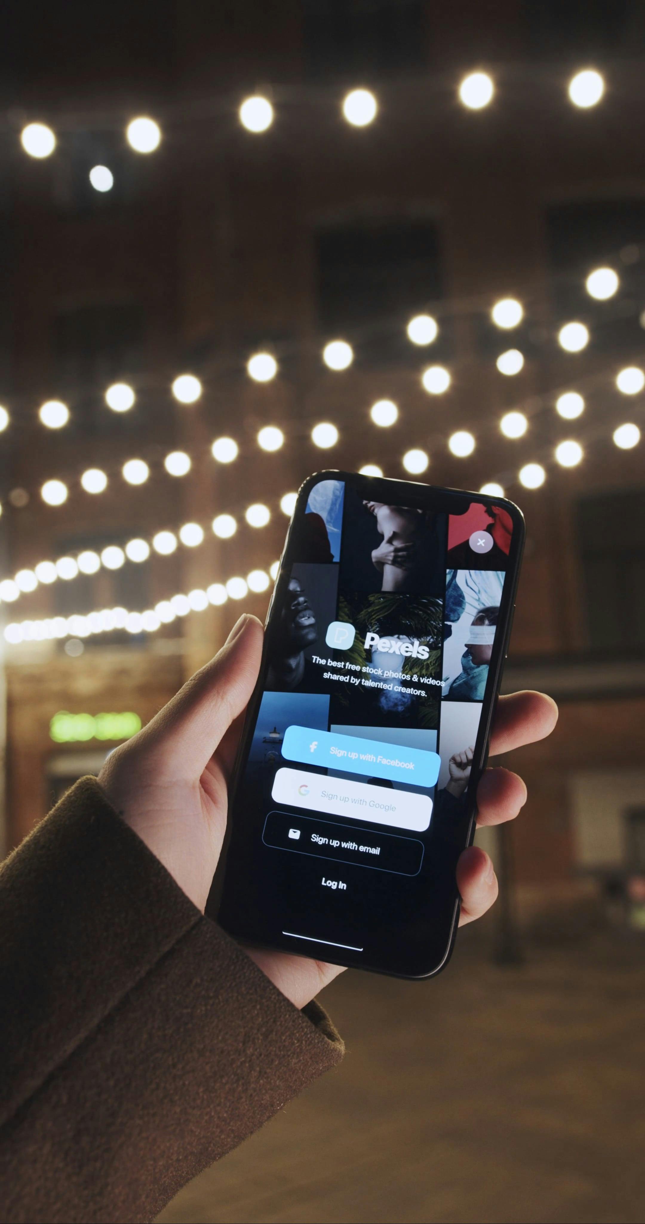 Person Logging in Pexels App · Free Stock Video
