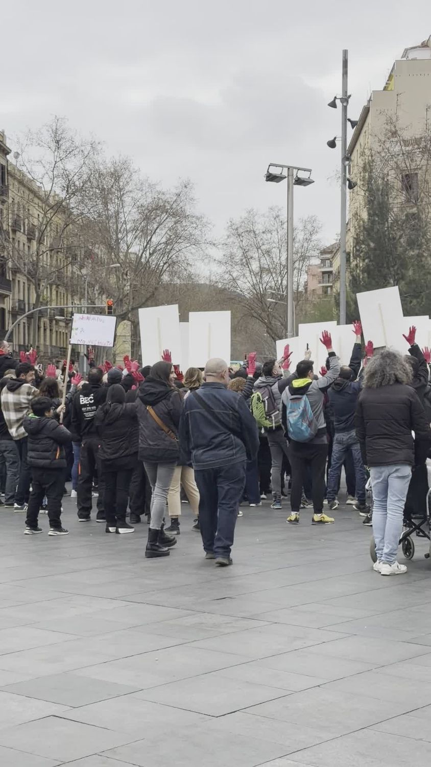Crowd of Protesters Holding Signs in Urban Setting Free Stock Video ...