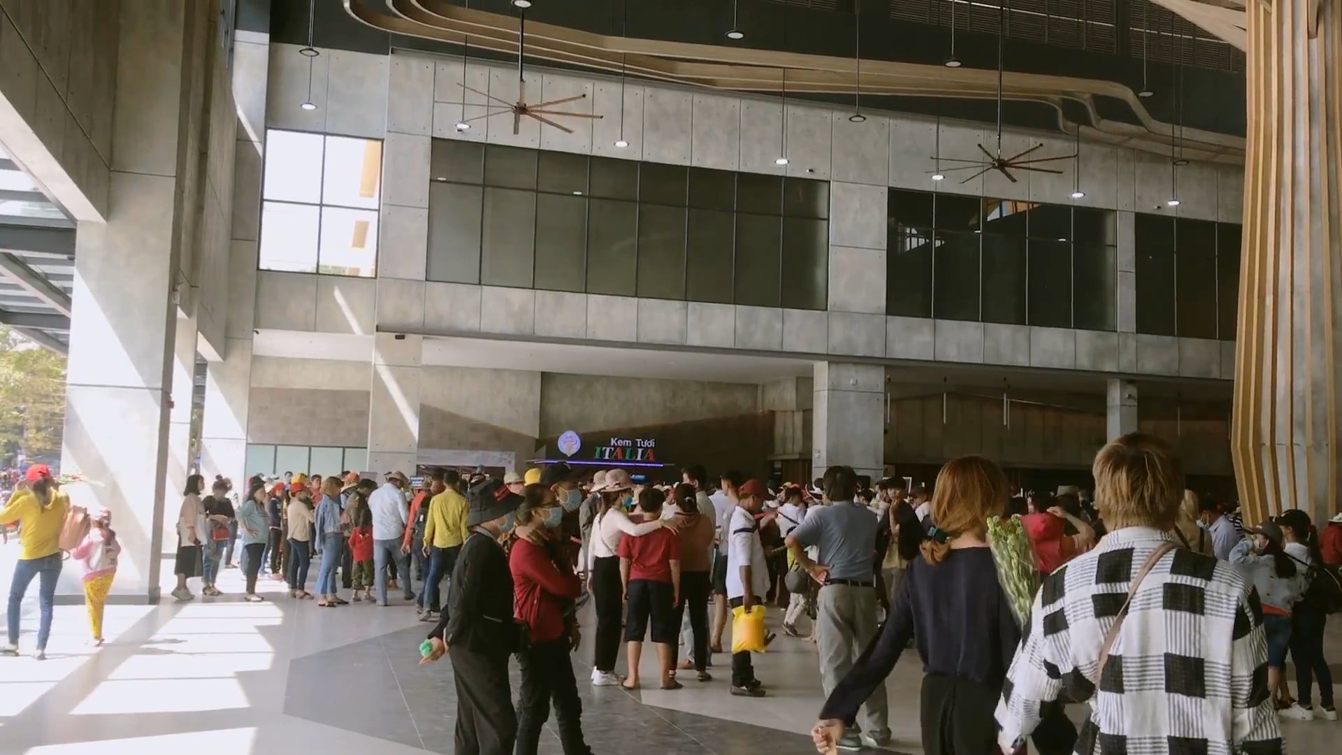 A Crowd Of People Waiting On A Terminal Free Stock Video Footage ...