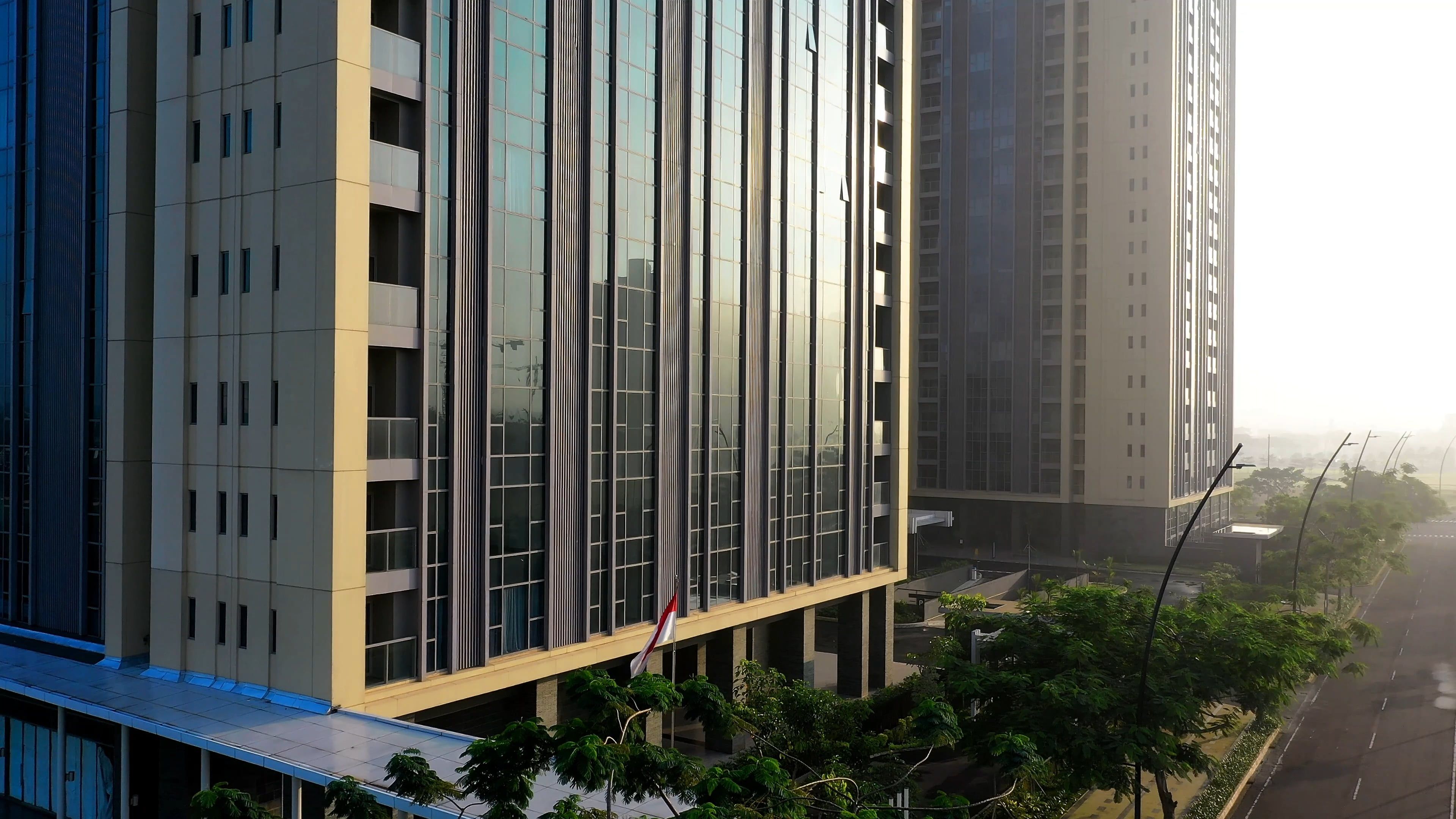 Exterior Design Of A Modern High Rise Buildings · Free Stock Video
