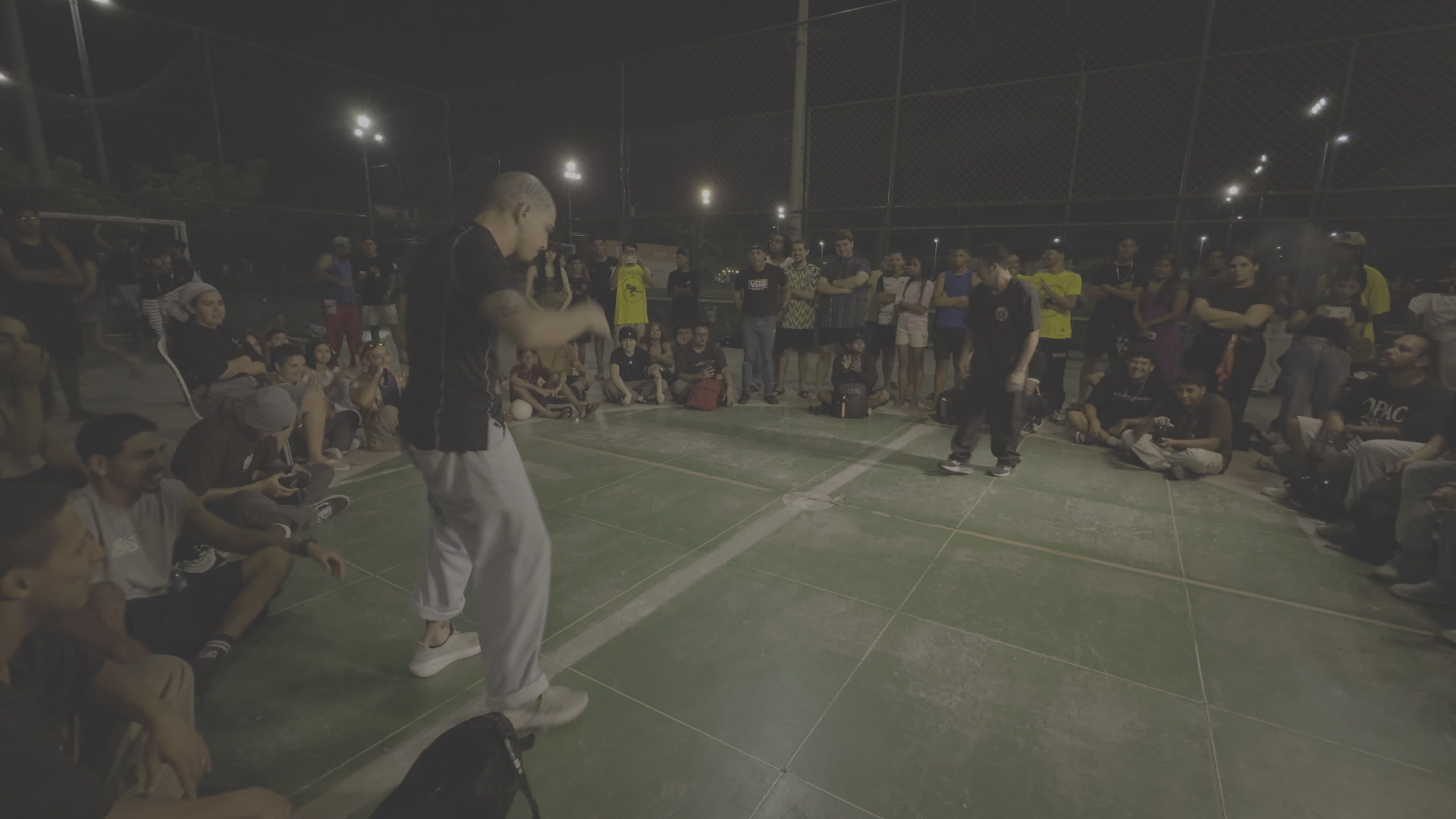 Dynamic Outdoor Breakdance Battle at Night Free Stock Video Footage ...