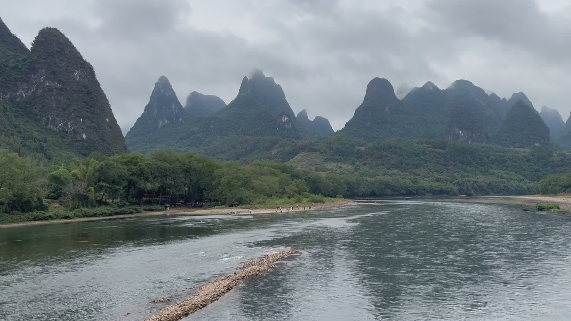 Scenic View of Karst Mountains and River Free Stock Video Footage ...