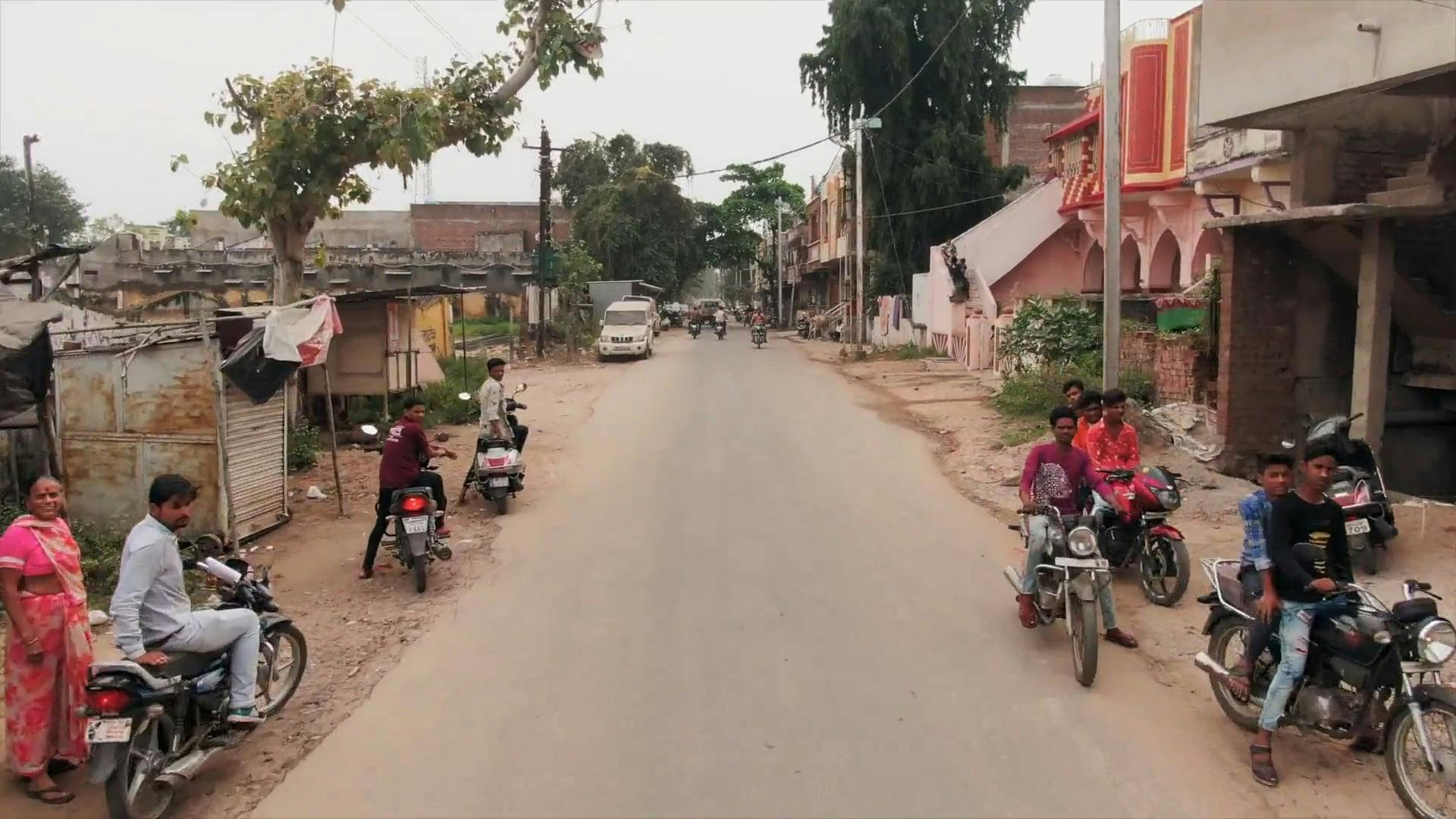 Drone Footage Of A Residential Road In The Neighborhood Free Stock ...