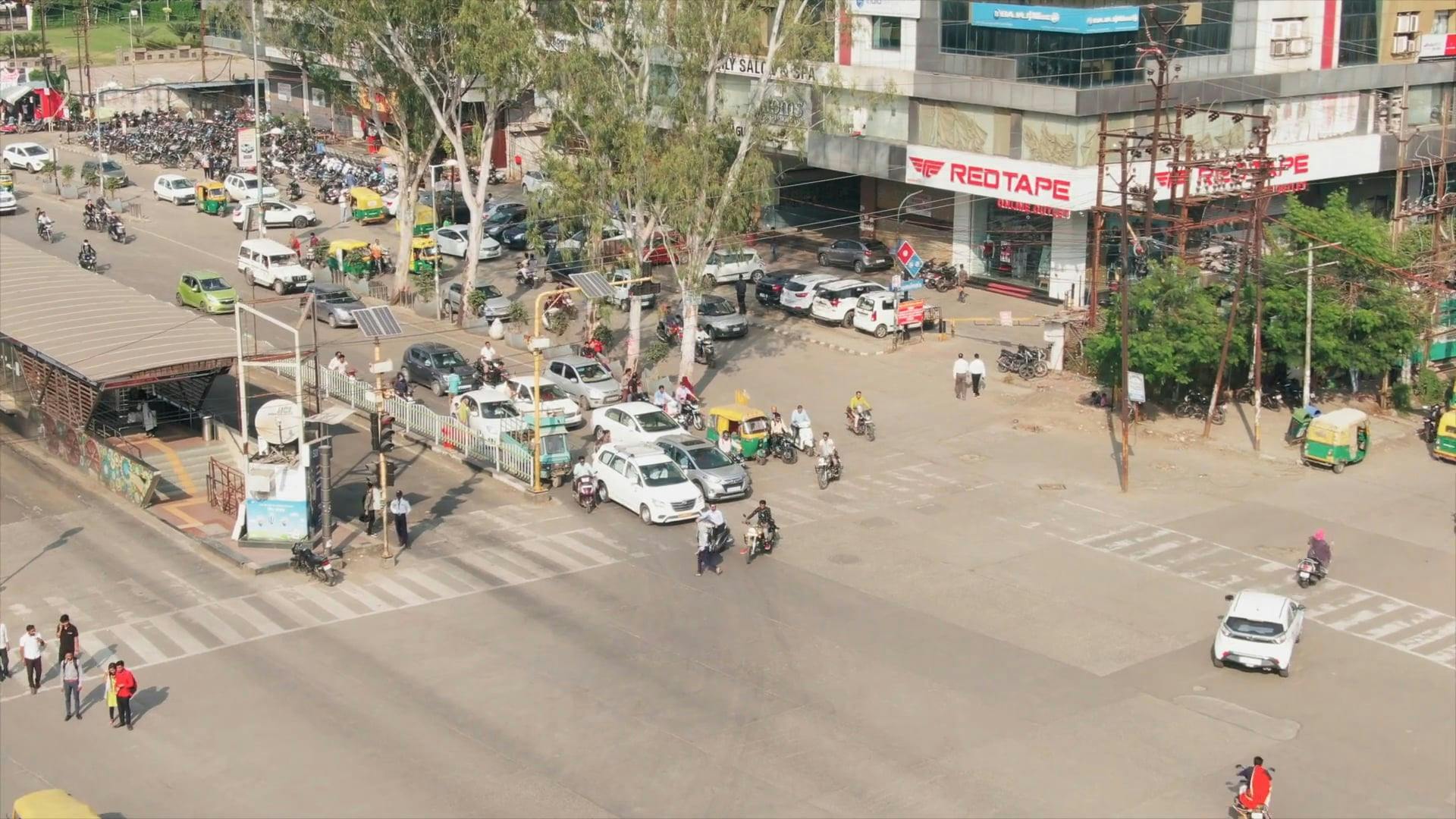 Drone Footage Of The Road With Heavy Traffic Free Stock Video Footage ...