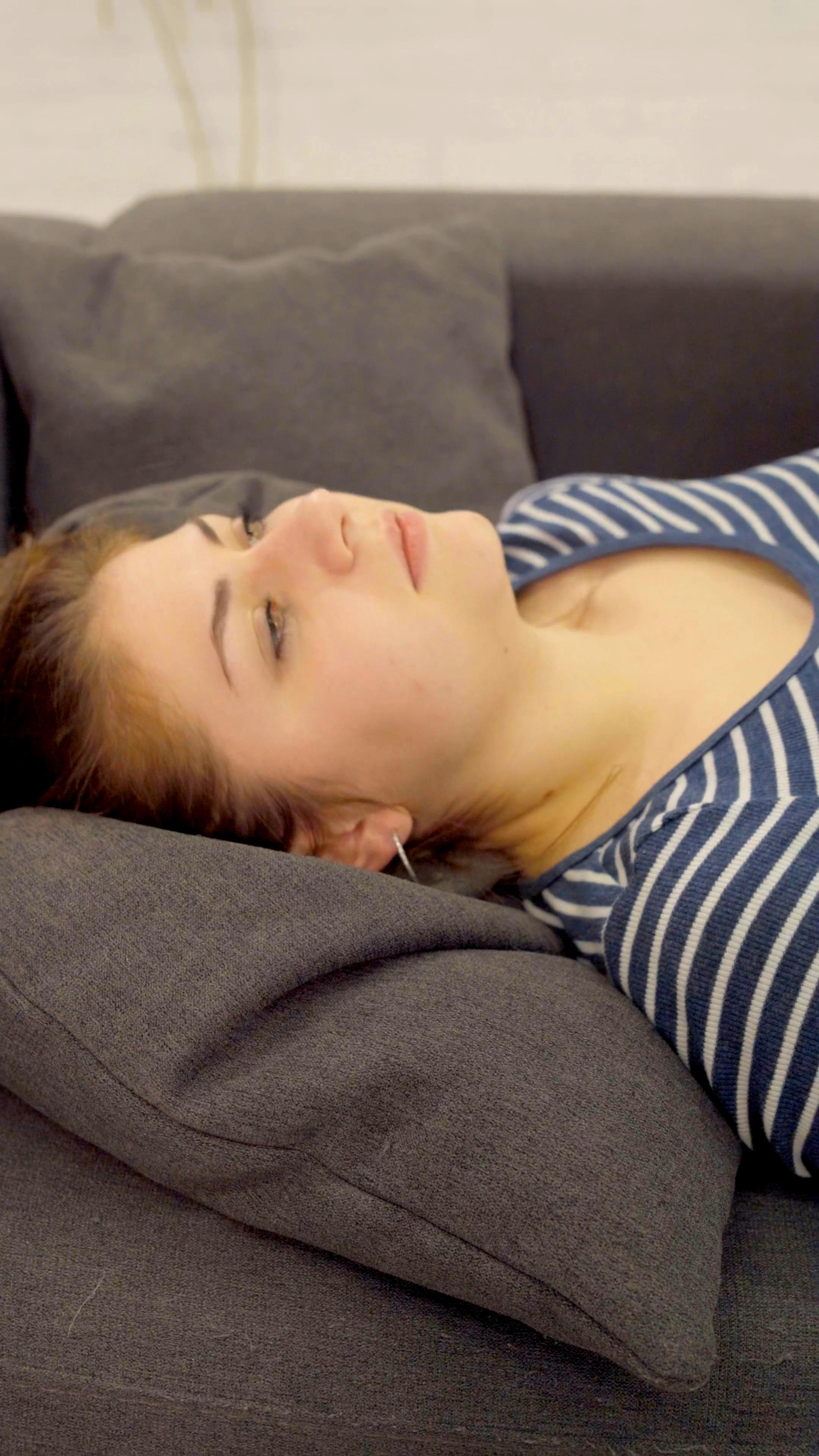 Footage Of A Woman Lying Down On The Ground · Free Stock Video